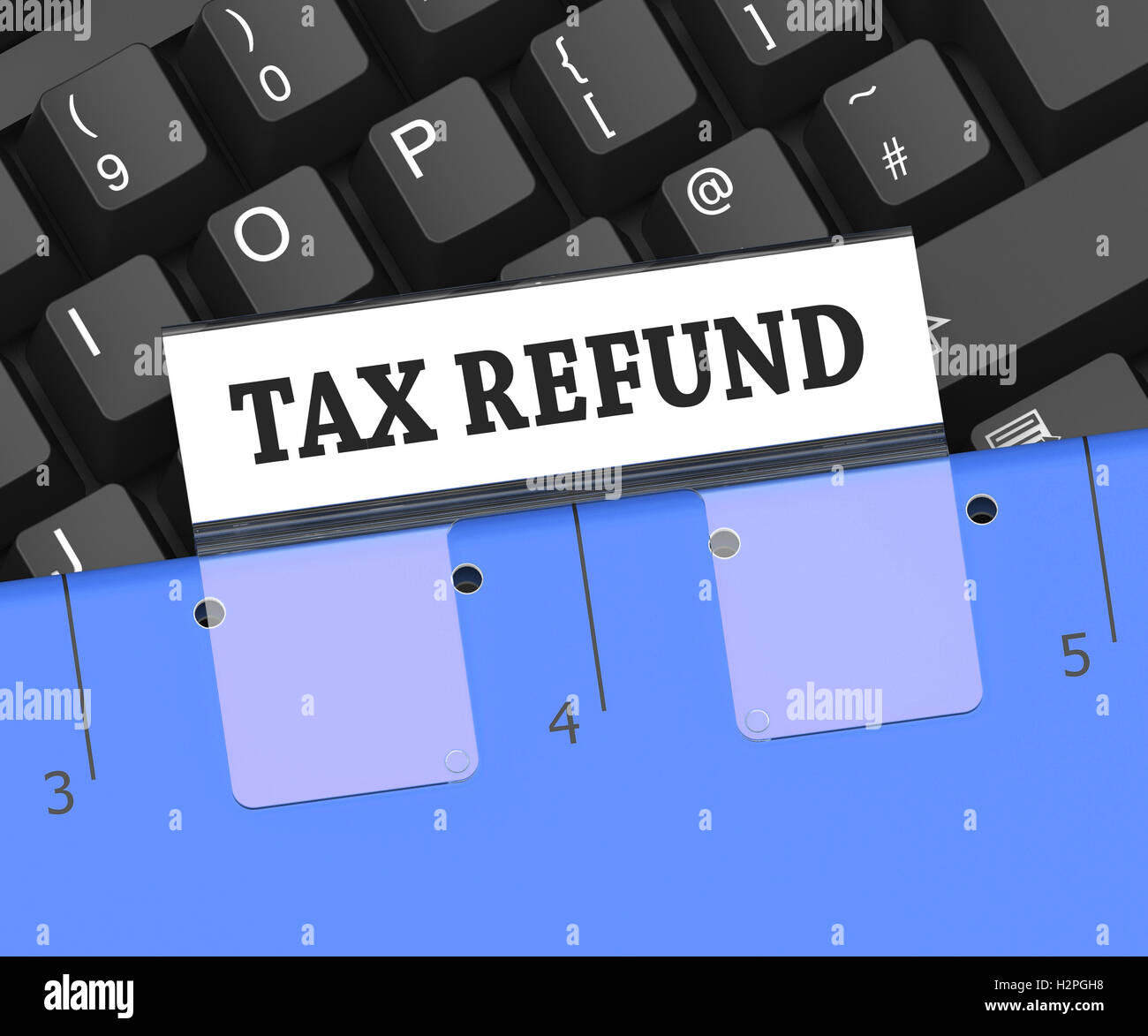 Tax Refund Meaning Taxes Returned 3d Rendering Stock Photo - Alamy