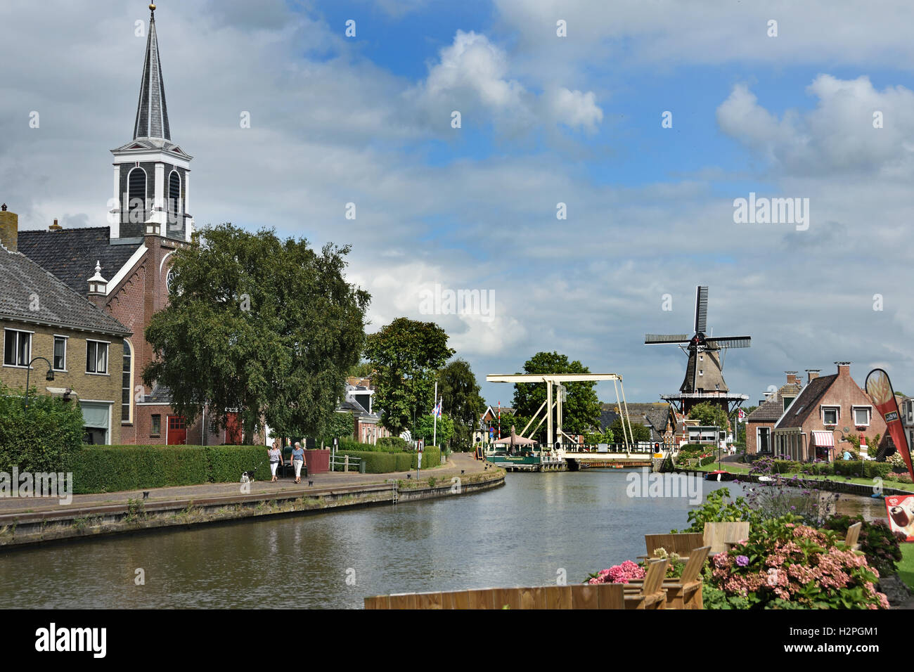 Burdaard birdaard small village friesland fryslan hi-res stock ...