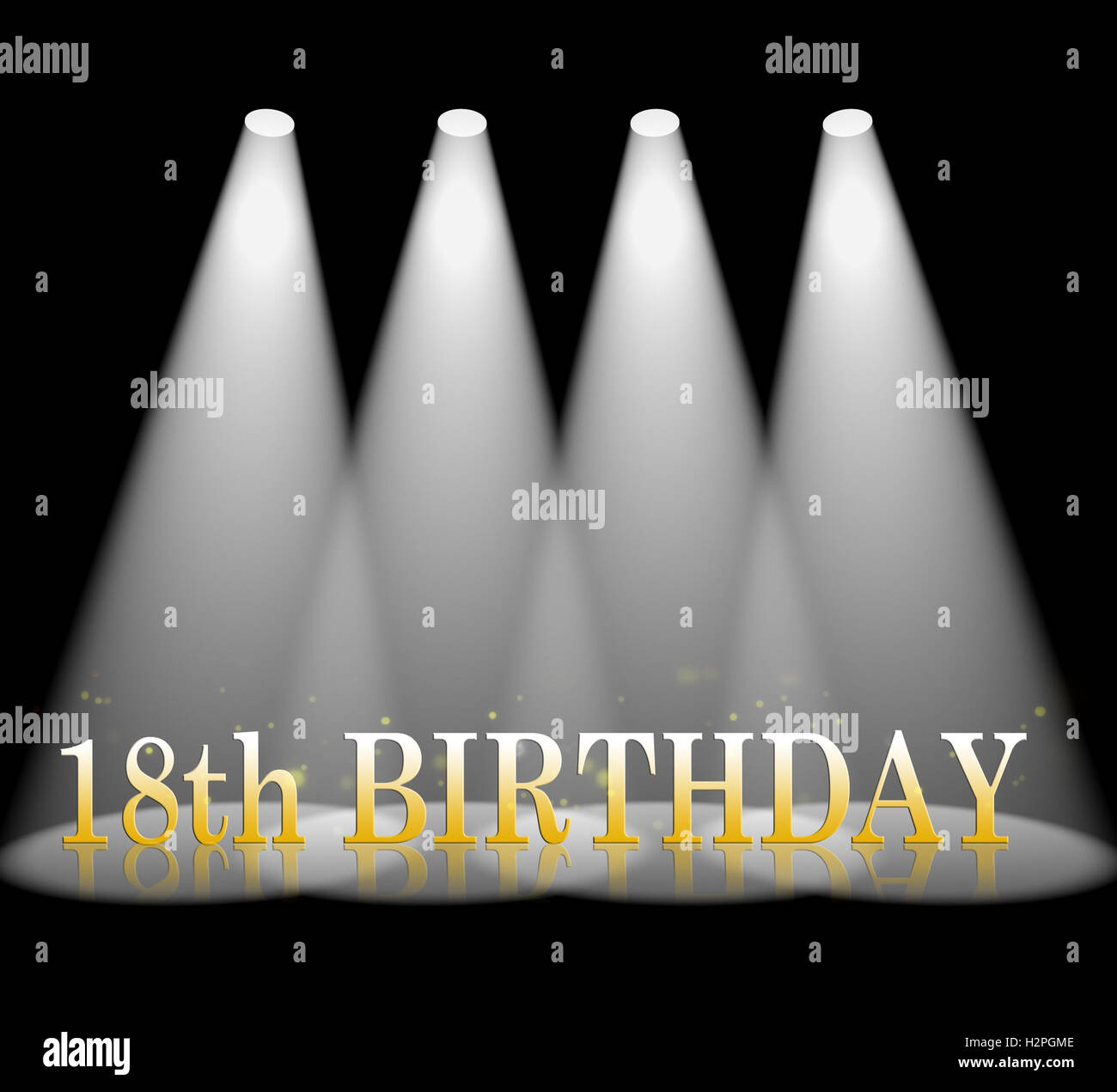 Eighteenth Birthday Meaning 18th Celebration And Party Stock Photo - Alamy