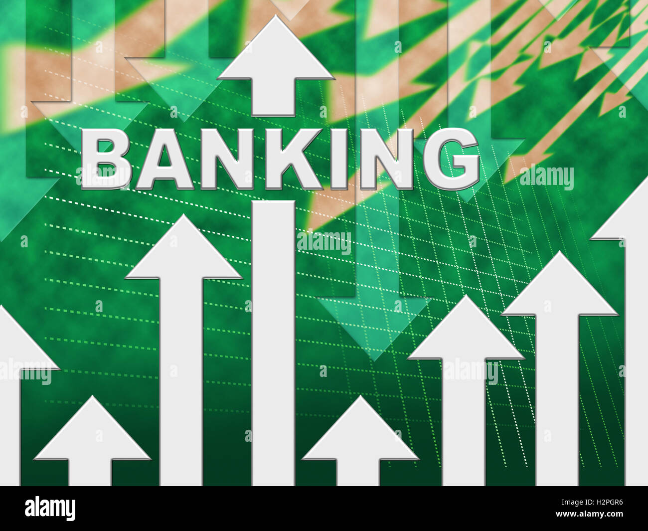 Banking Graph Showing E-Banking And Finance Chart Stock Photo - Alamy