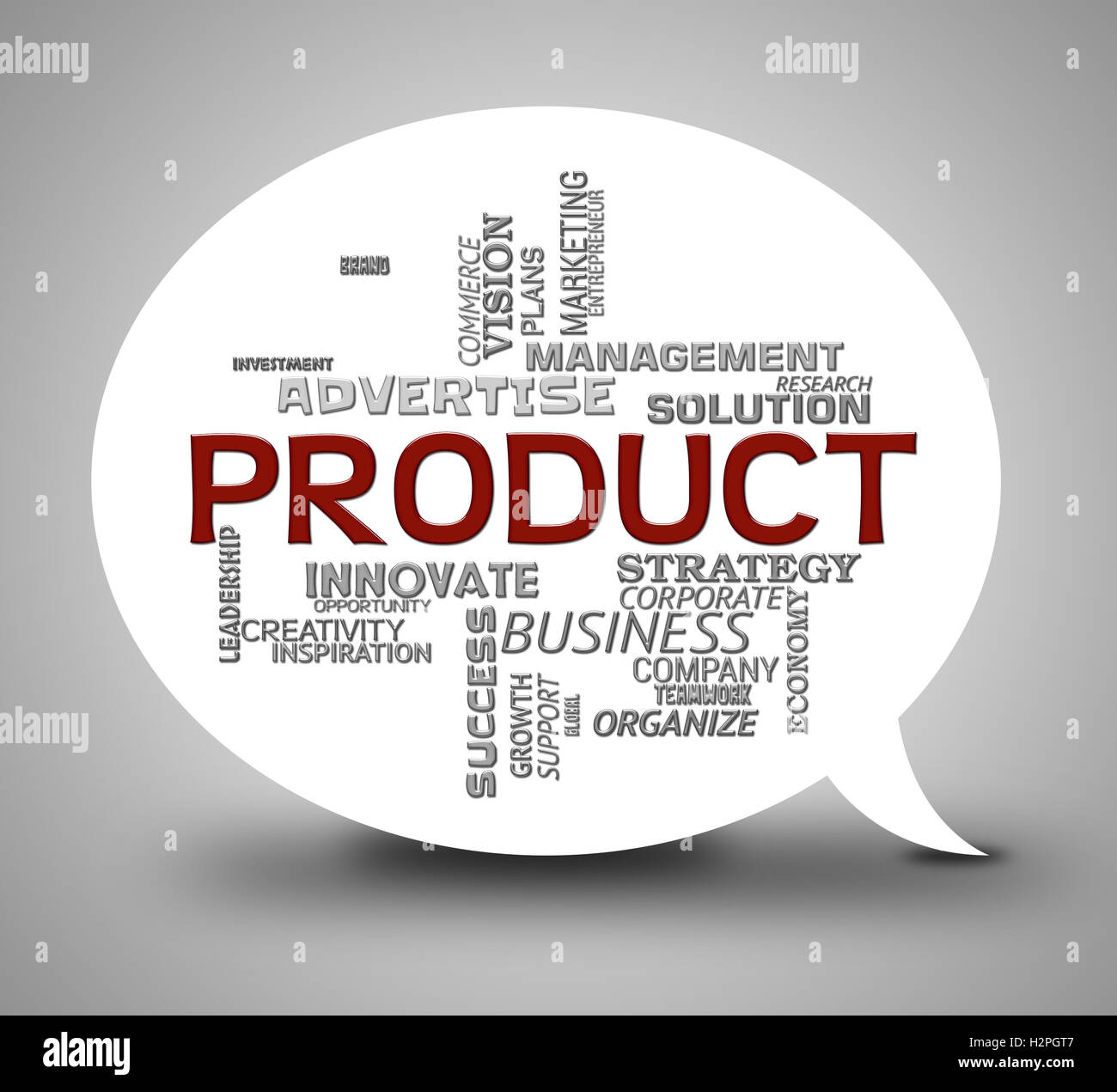 Product Bubble Representing Retail Stocks And Goods Stock Photo - Alamy