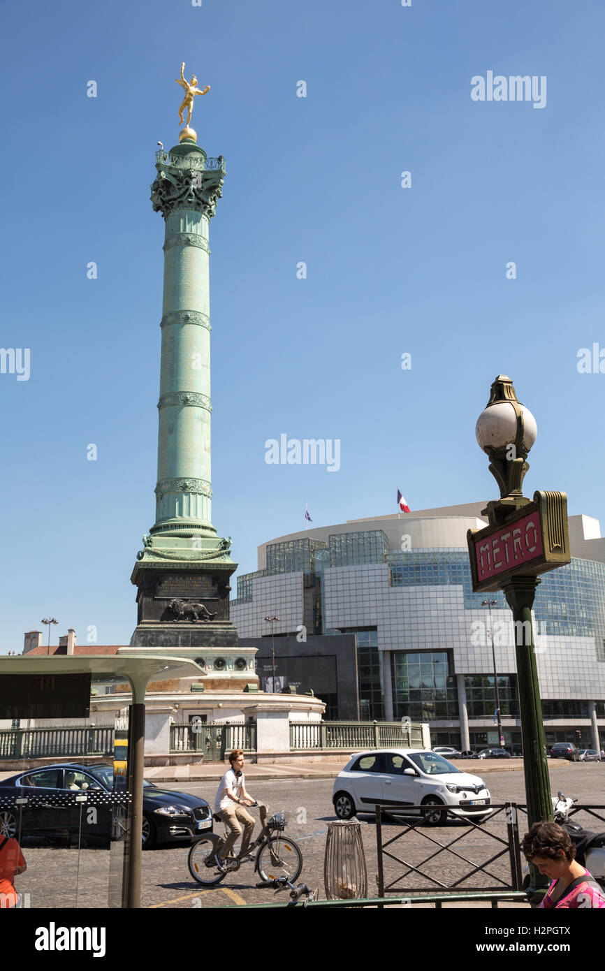 Paris france bastille place hi-res stock photography and images - Alamy
