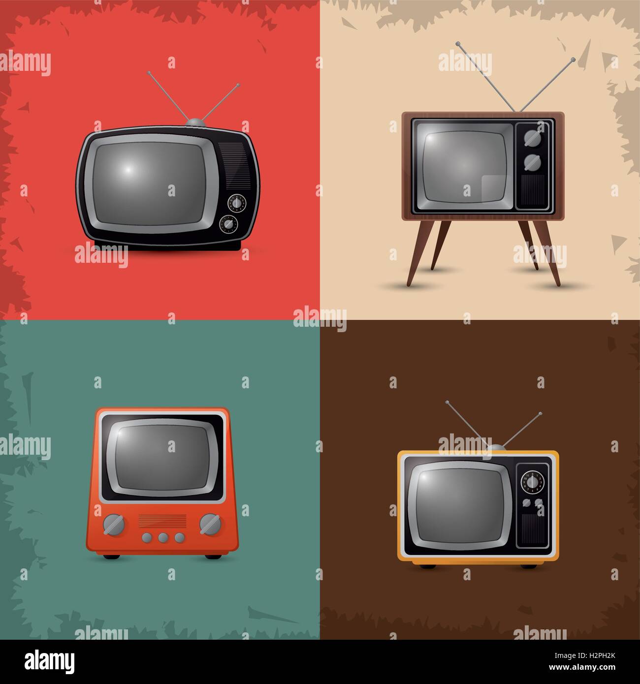 retro tv emblem image Stock Vector Image & Art - Alamy