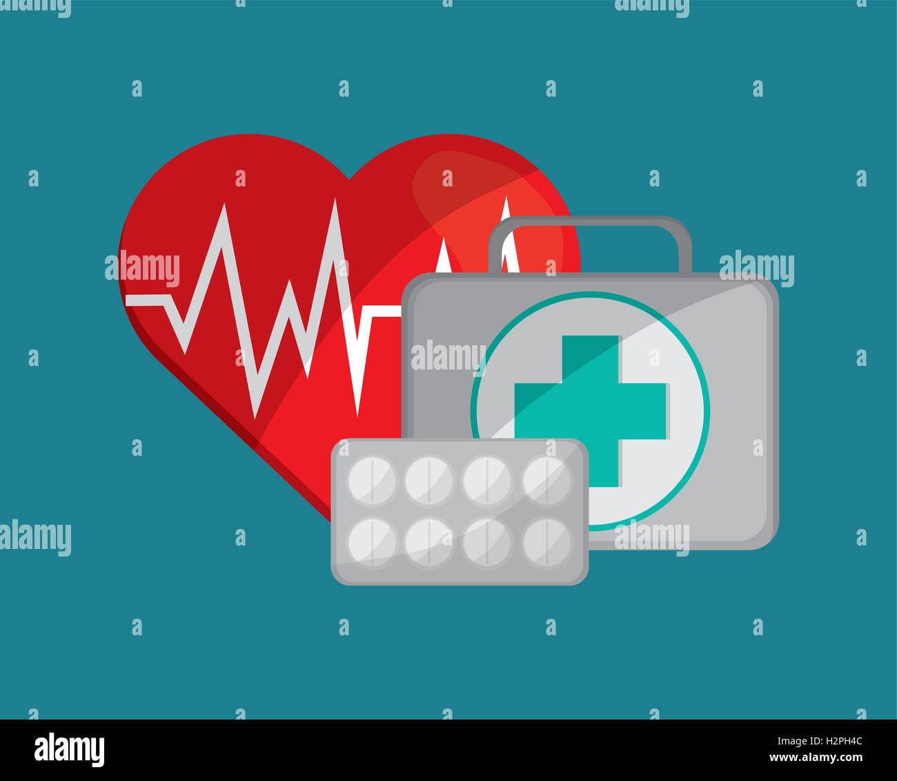 health insurance related icons image Stock Vector Image & Art - Alamy
