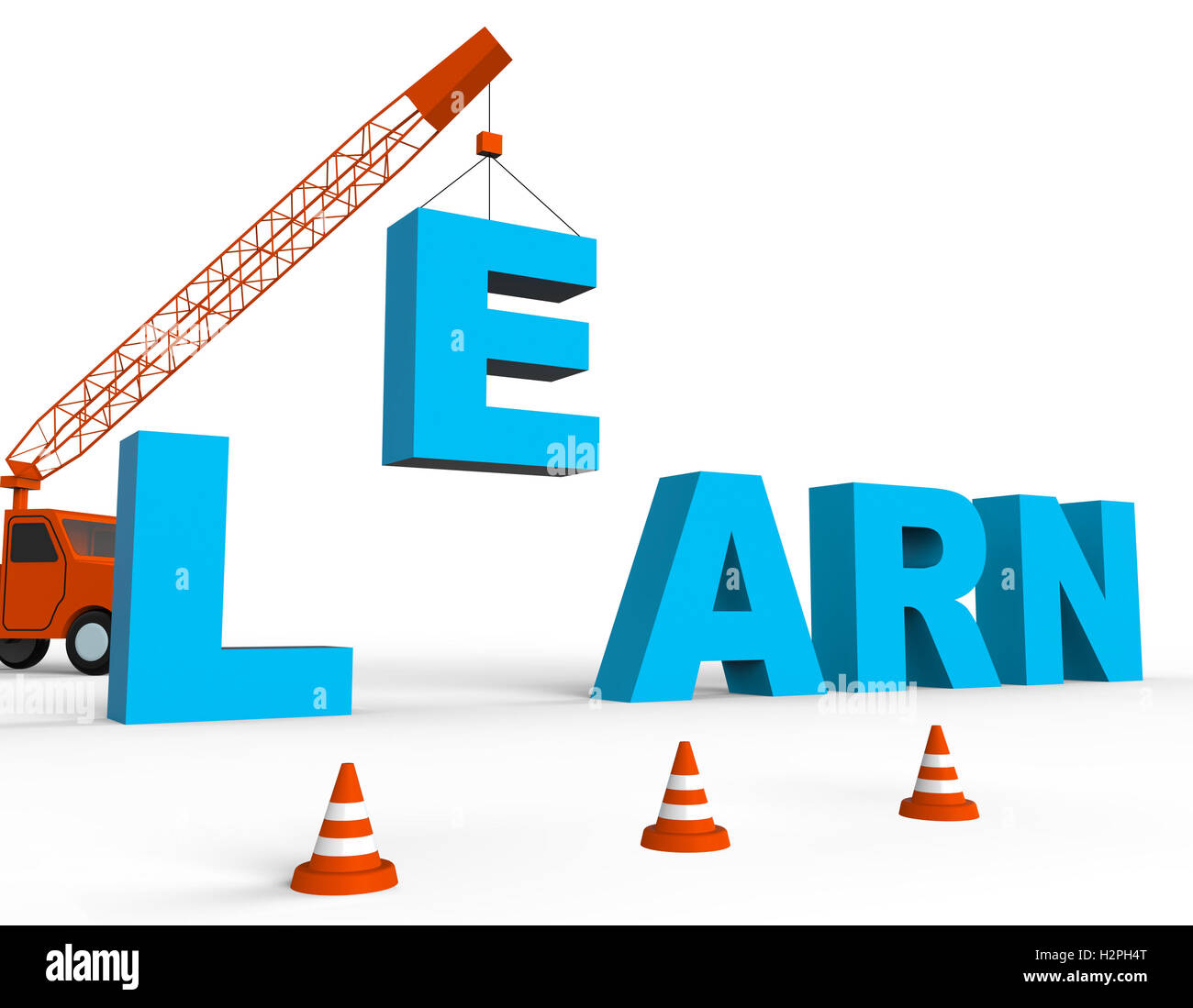 Build Education Showing Tutoring School 3d Rendering Stock Photo - Alamy