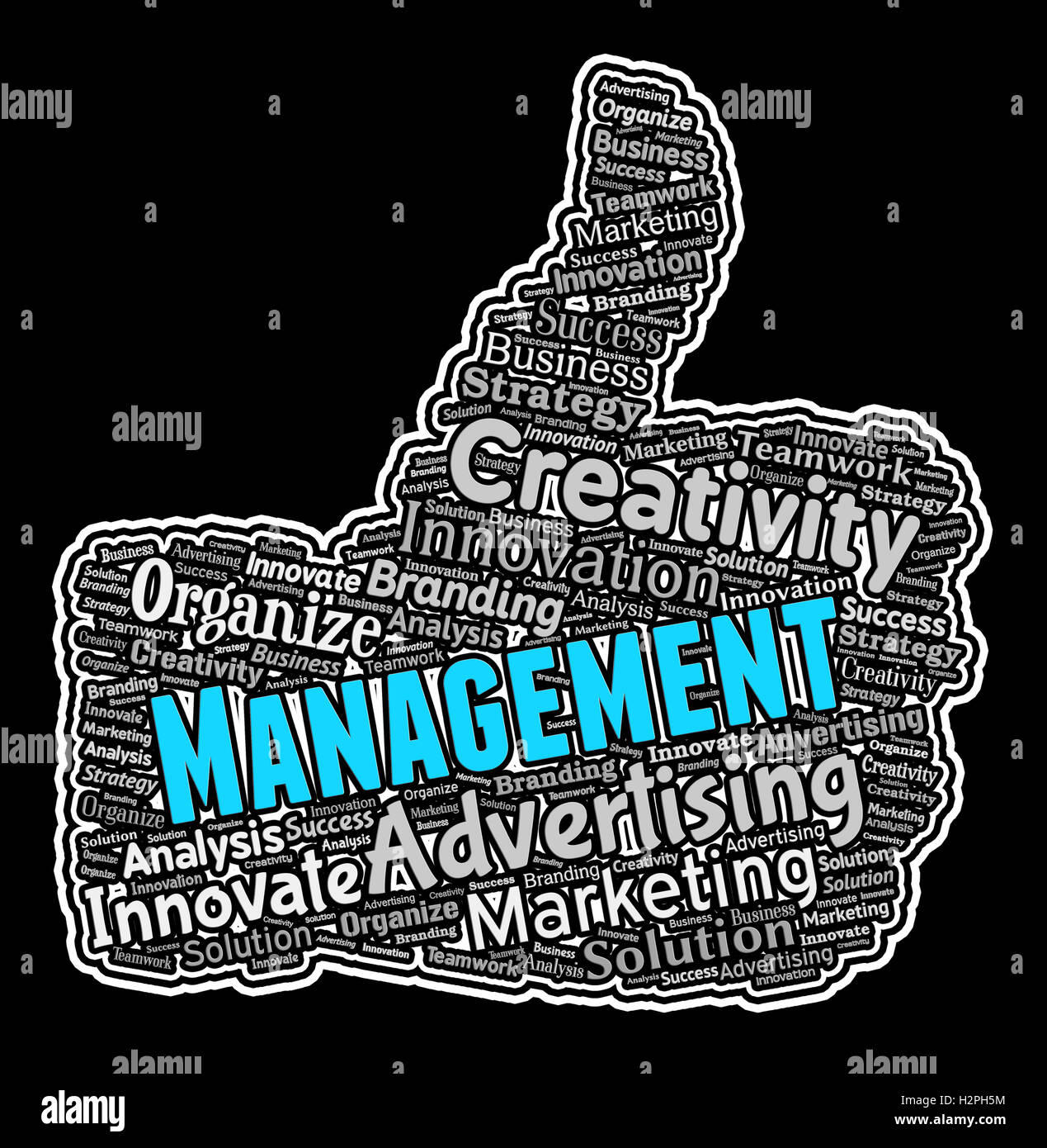 Management Thumbs Up Showing Organization Managing Plans Stock Photo ...