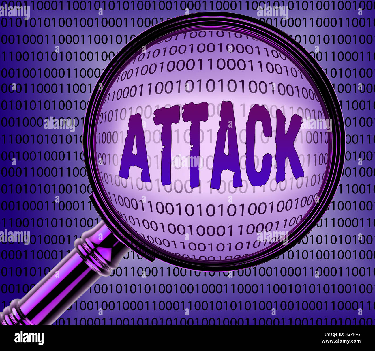 Cyber Attack Indicating Internet Assault 3d Rendering Stock Photo - Alamy