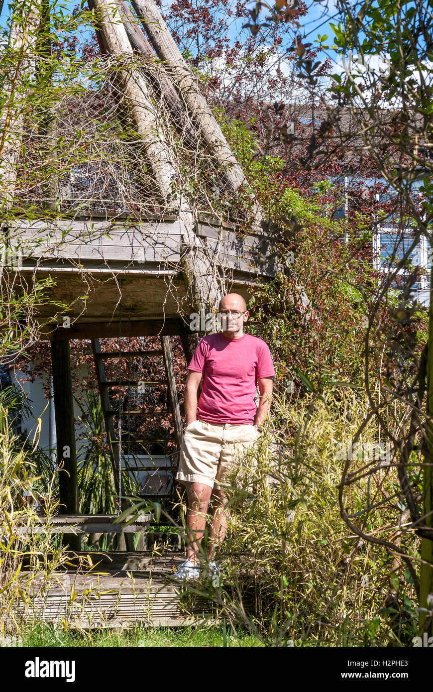 Designer Wayne Hemingway at his home in Itchenor, near Chichester, West ...