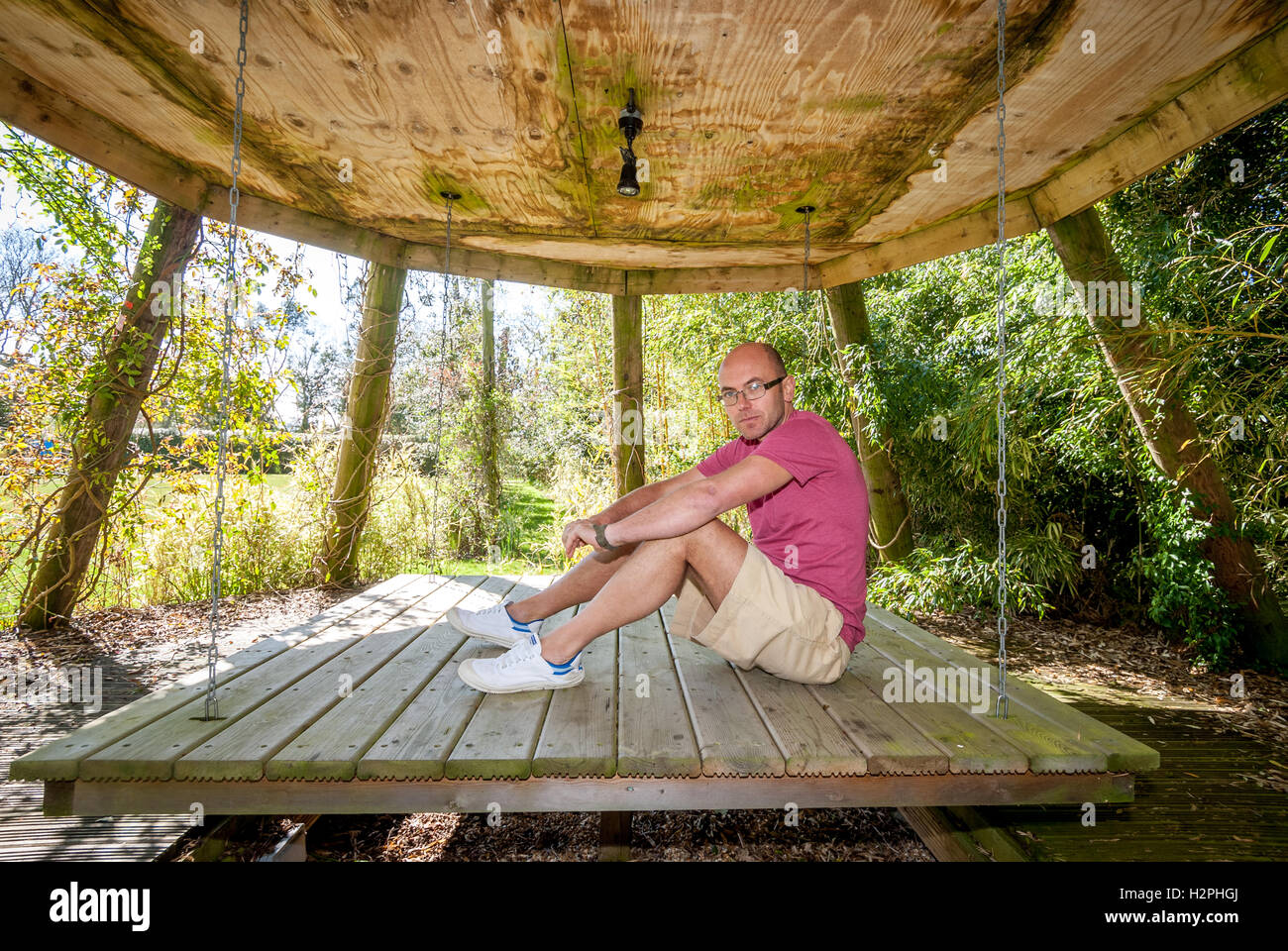 Designer Wayne Hemingway at his home in Itchenor, near Chichester, West ...