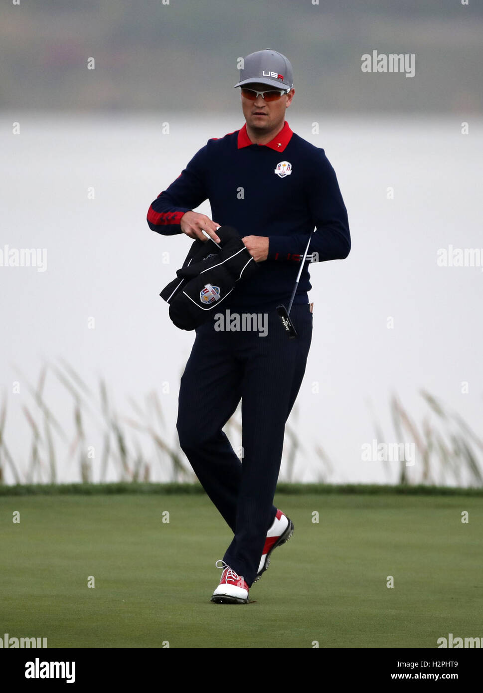 USA's Zach Johnson on the 7th green during day one of the 41st Ryder ...
