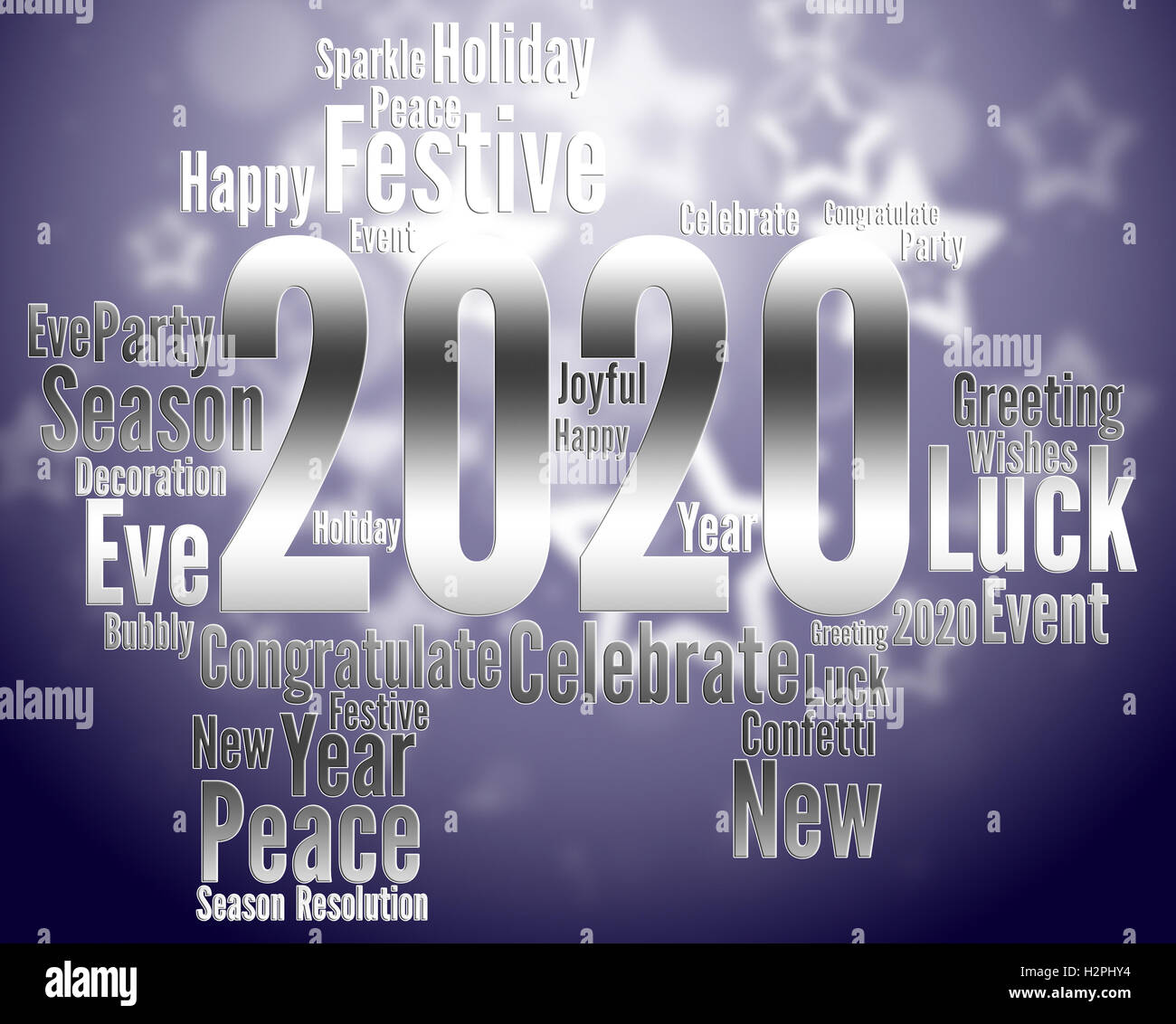 Two Thosand Twenty Year Indicating 2020 Party Celebration Stock Photo ...
