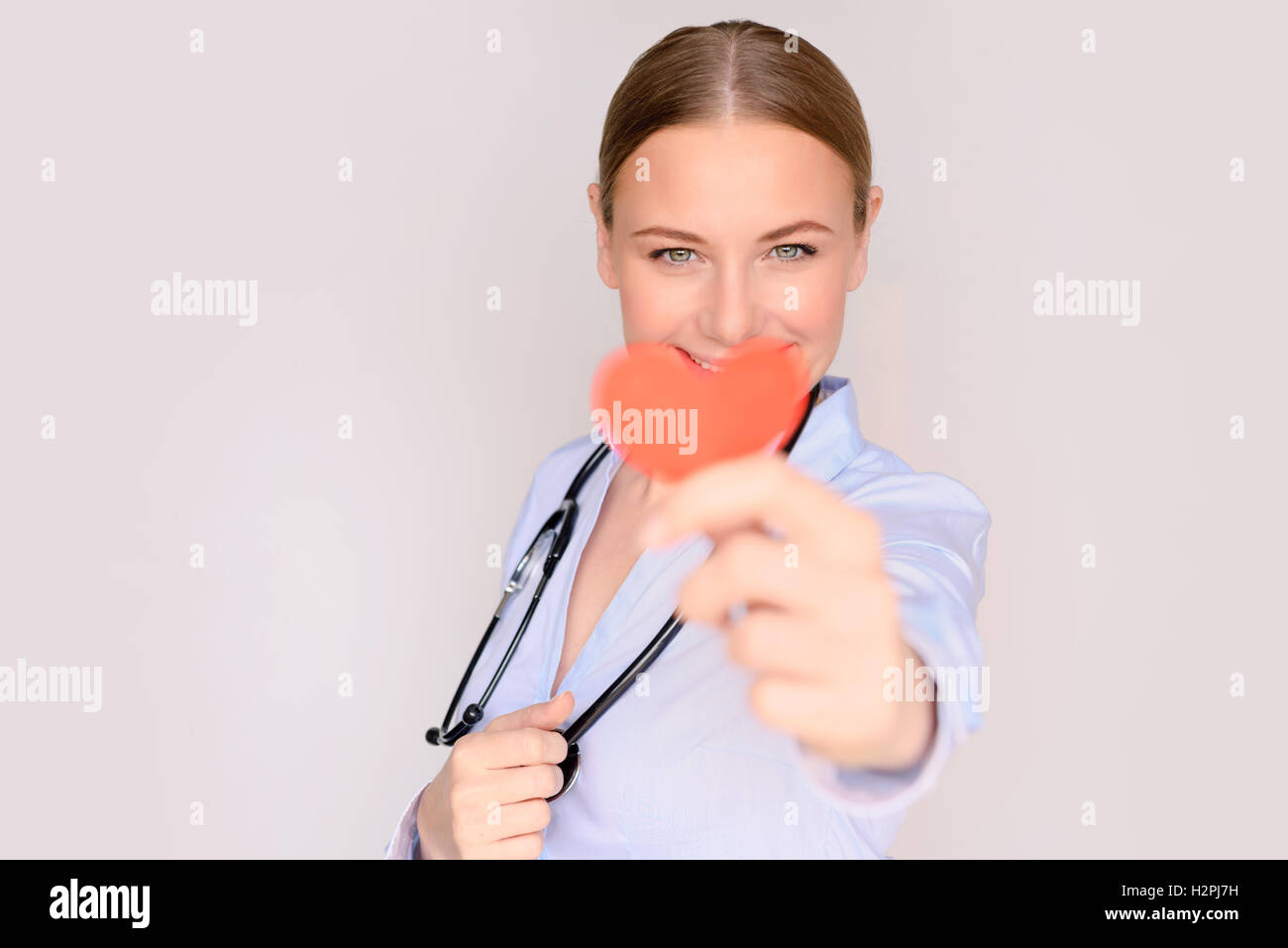 Beautiful woman cardiologist hi-res stock photography and images - Alamy
