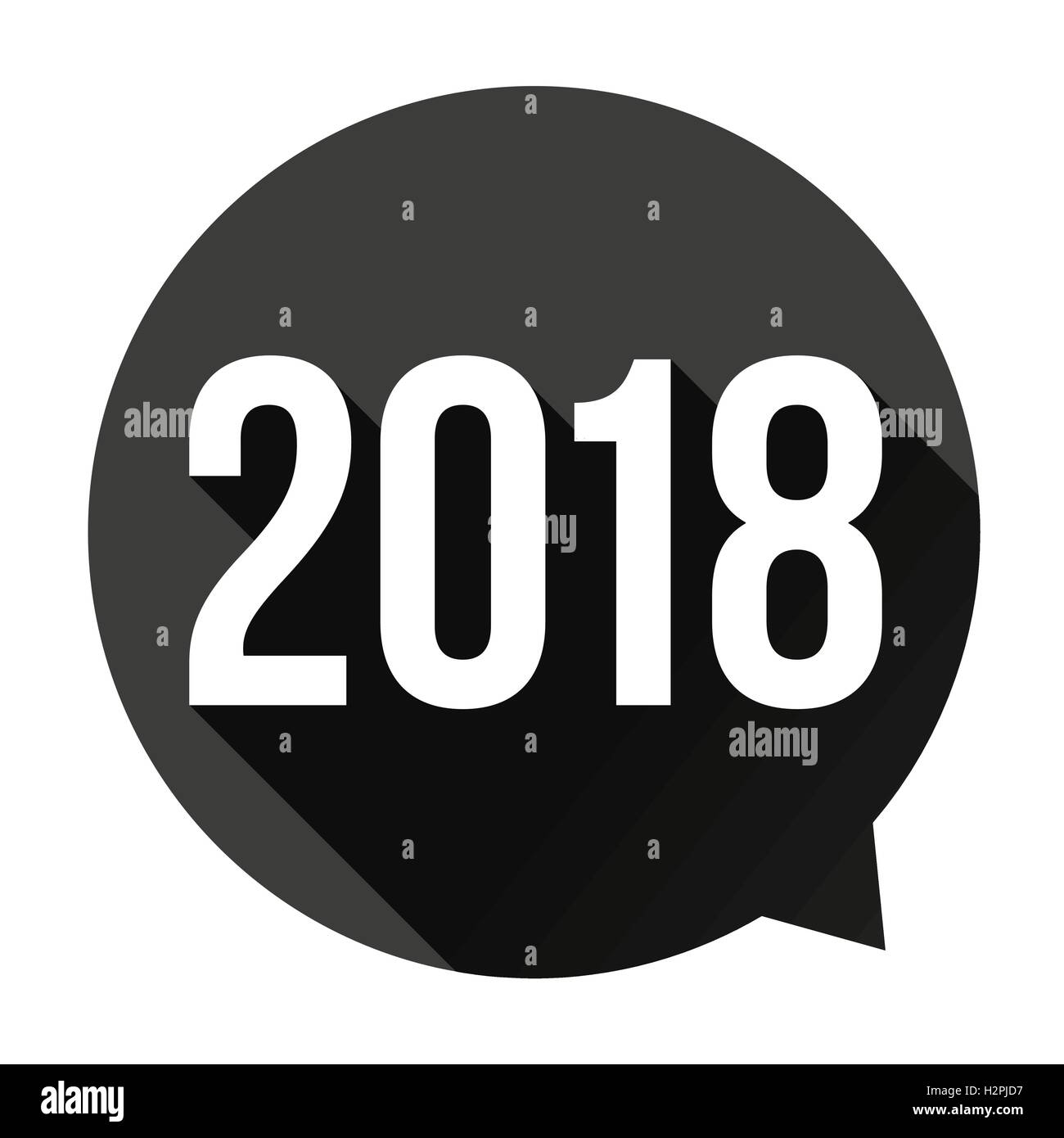 Year 2018 sign vector Stock Vector Image & Art - Alamy
