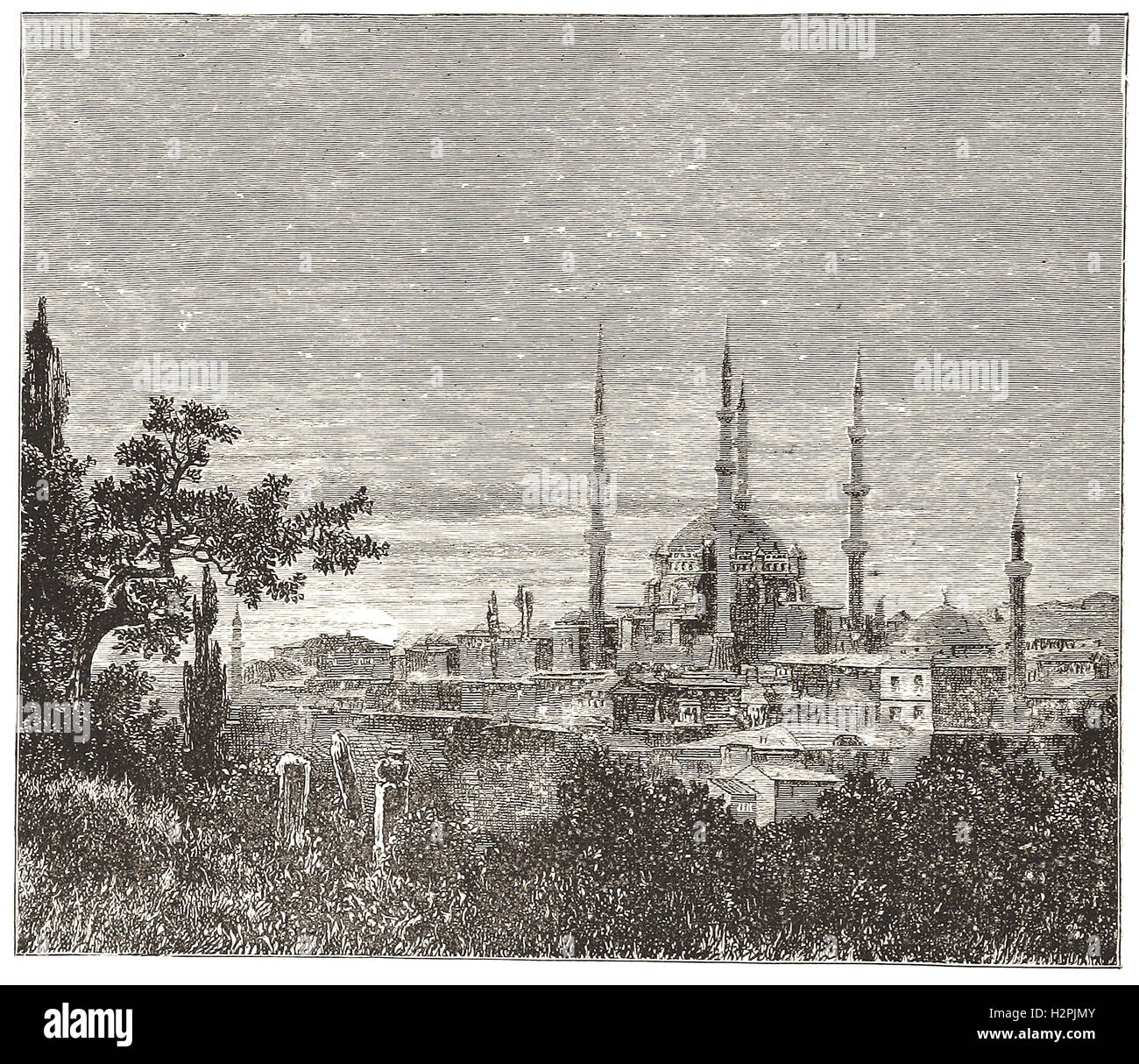 VIEW IN ADRIANOPLE—THE MOSQUE OF SELIM II.- from 'Cassell's Illustrated ...