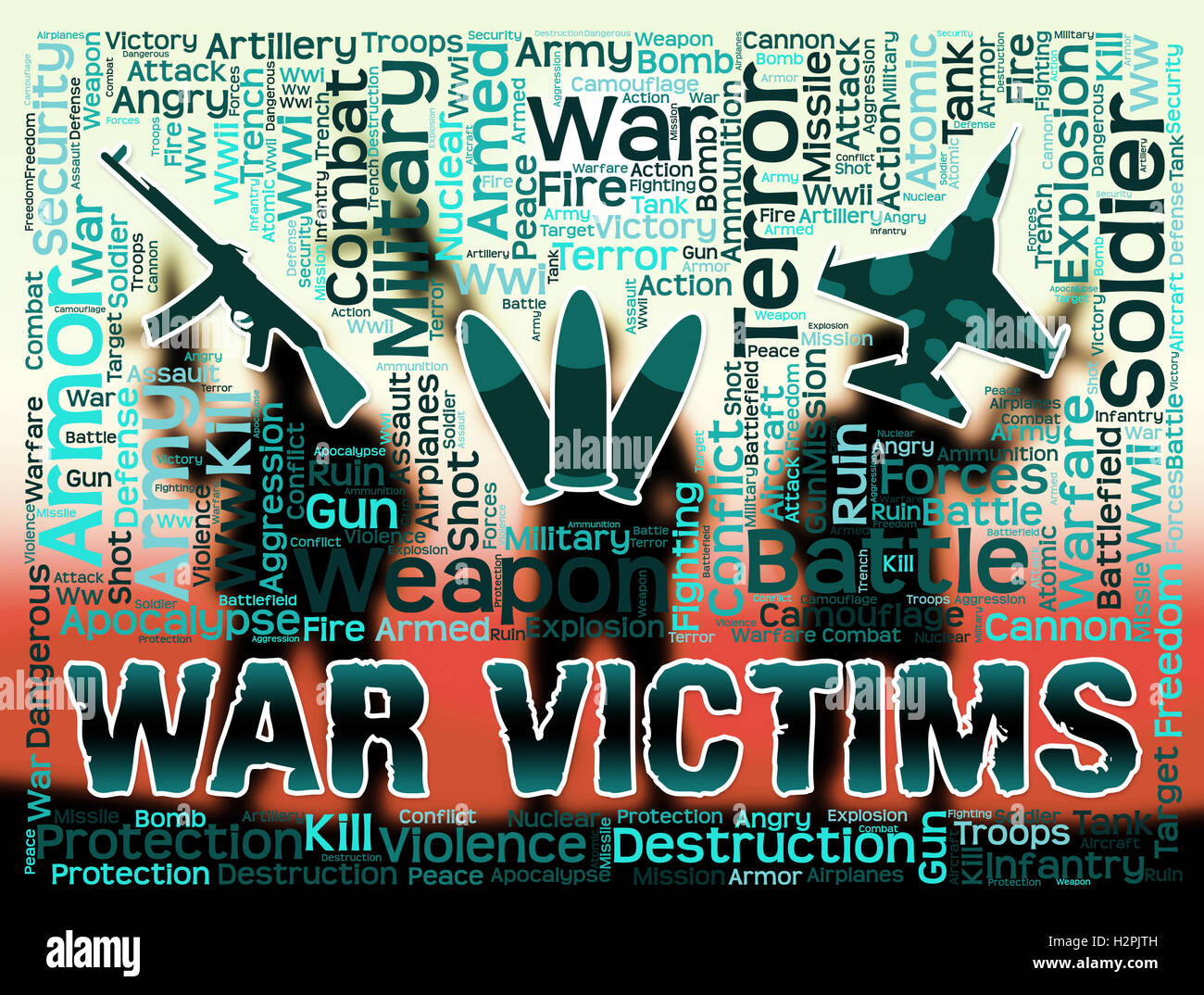 War Victims Indicating Wounded And Injured Military Stock Photo - Alamy