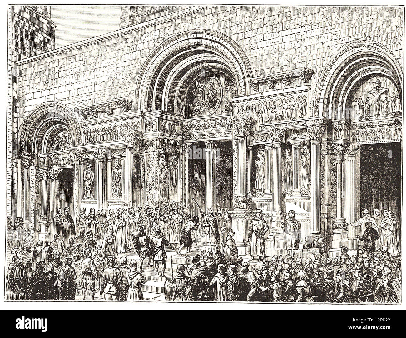 PENANCE OF RAYMOND VI., COUNT OF TOULOUSE. - from 'Cassell's ...