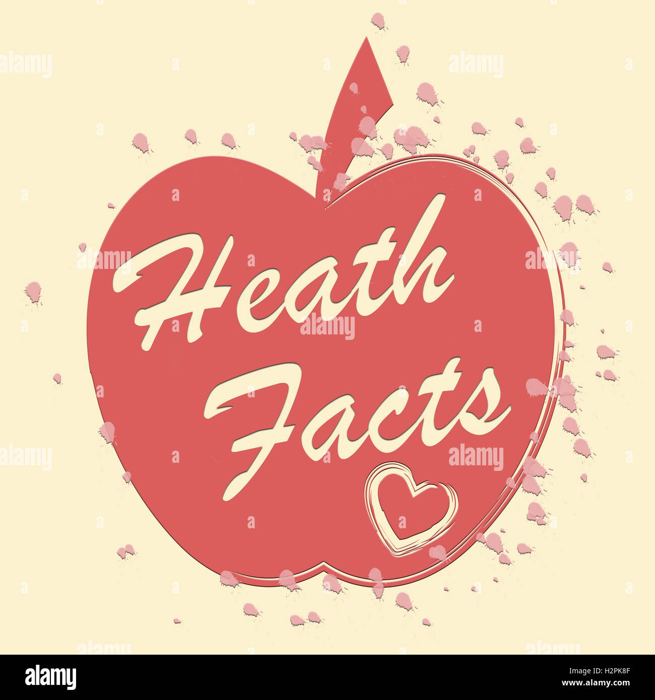 Health Facts Indicating Healthy Information And Care Stock Photo - Alamy