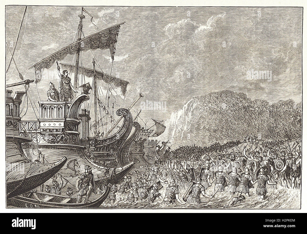 Landing of julius caesar in britain hi-res stock photography and images ...