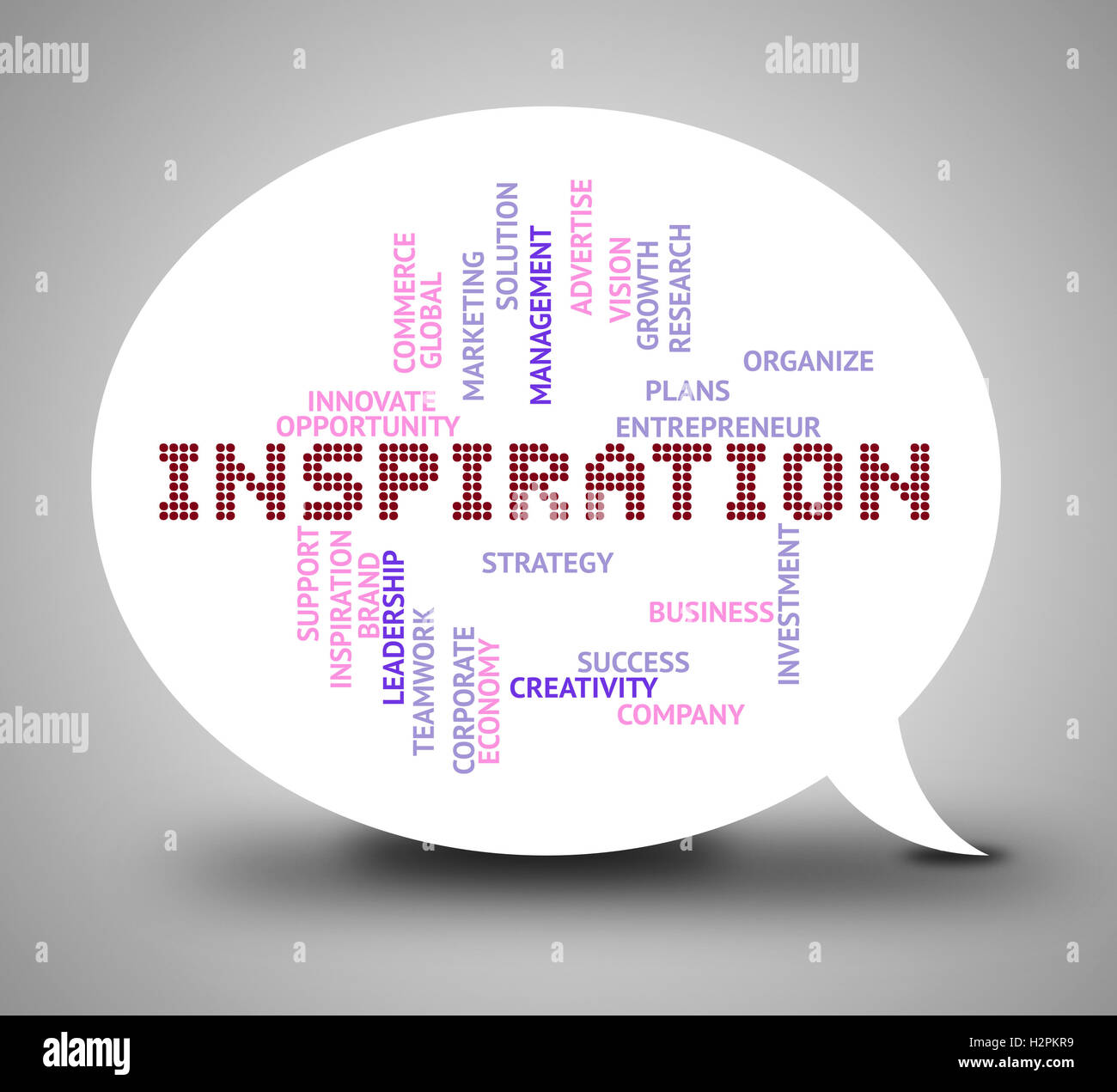 Inspiration Speech Bubble Word Shows Act Now Motivation Stock Photo - Alamy