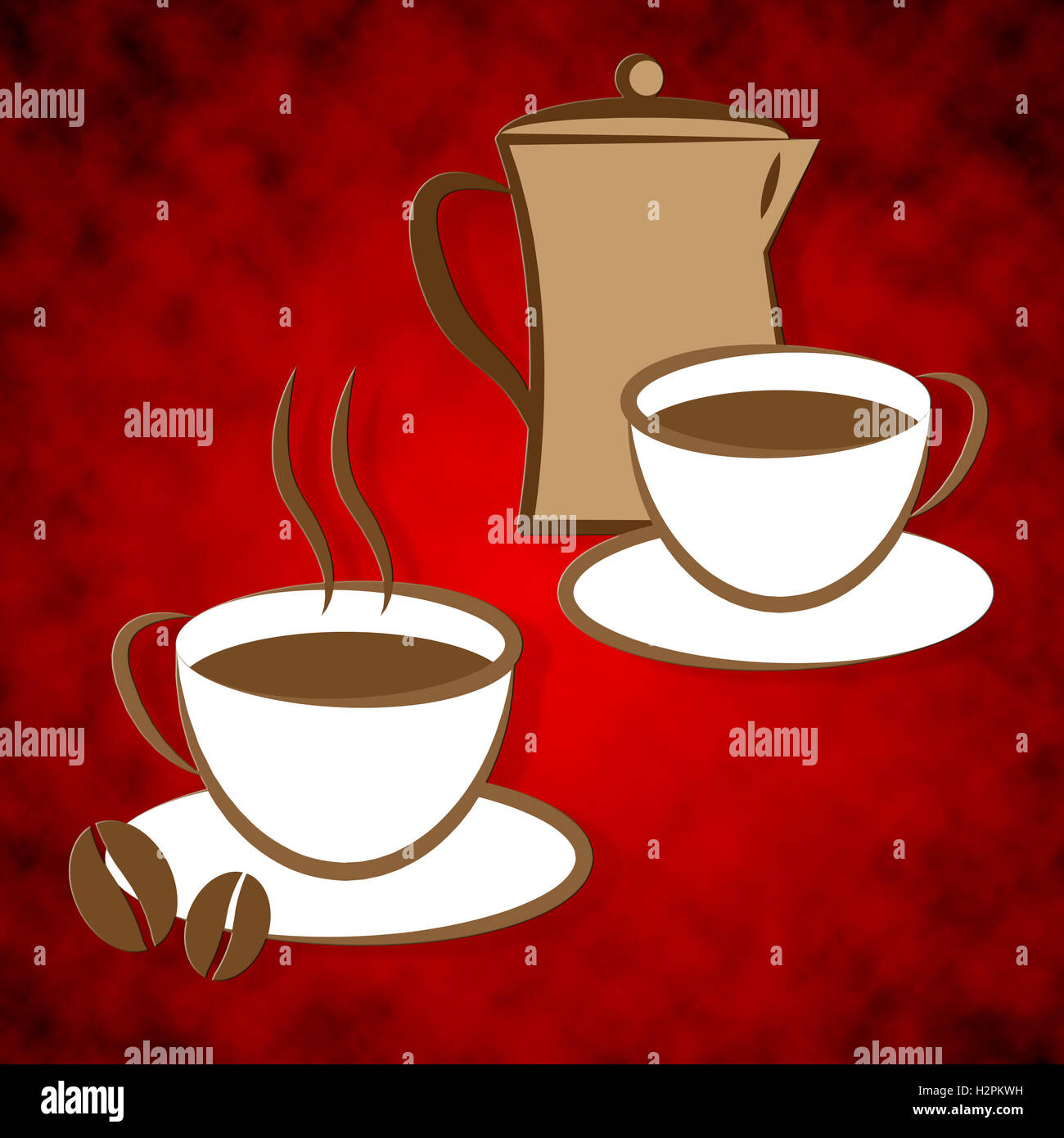 Caffeine icons hi-res stock photography and images - Alamy