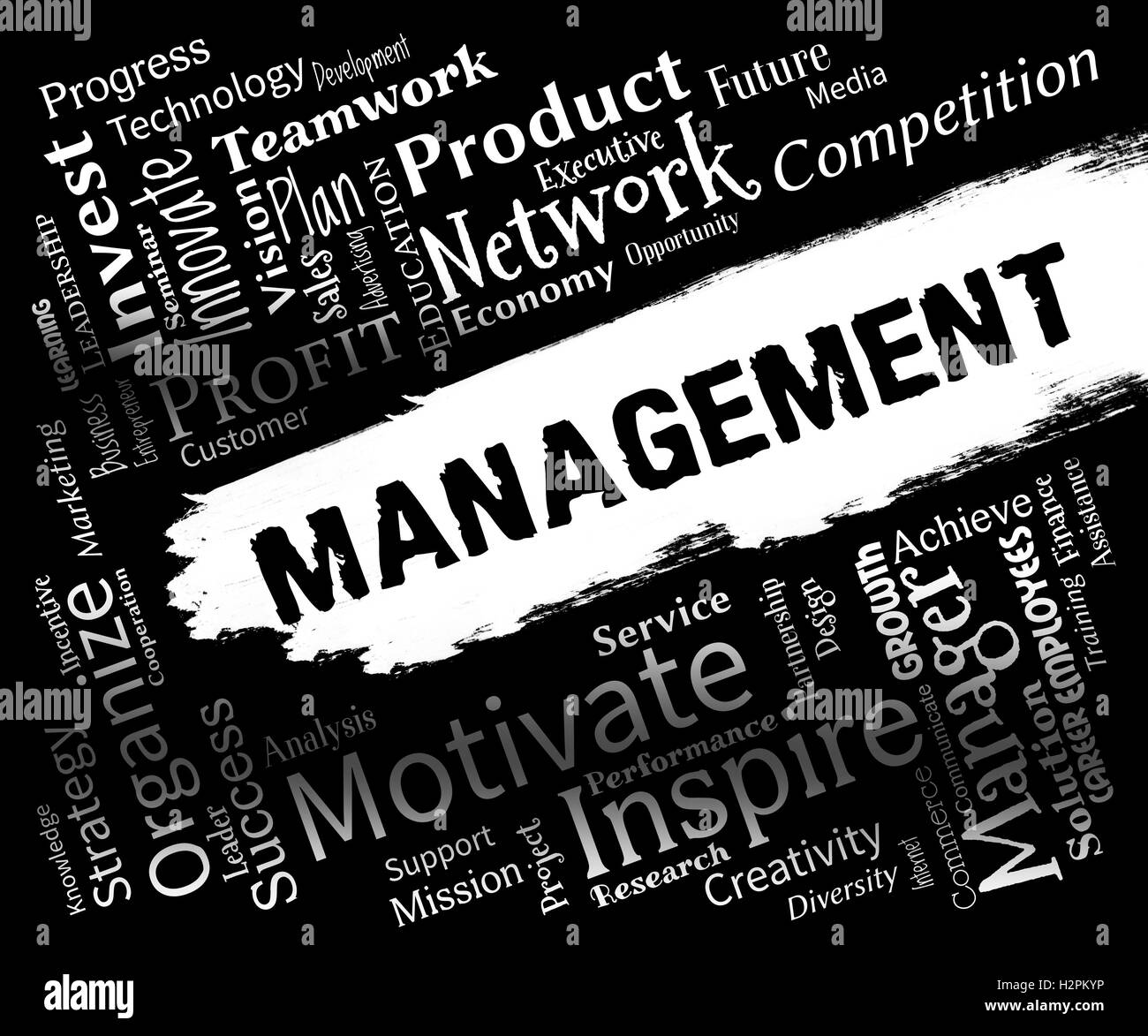 Management Words Representing Organization Directors And Administration ...