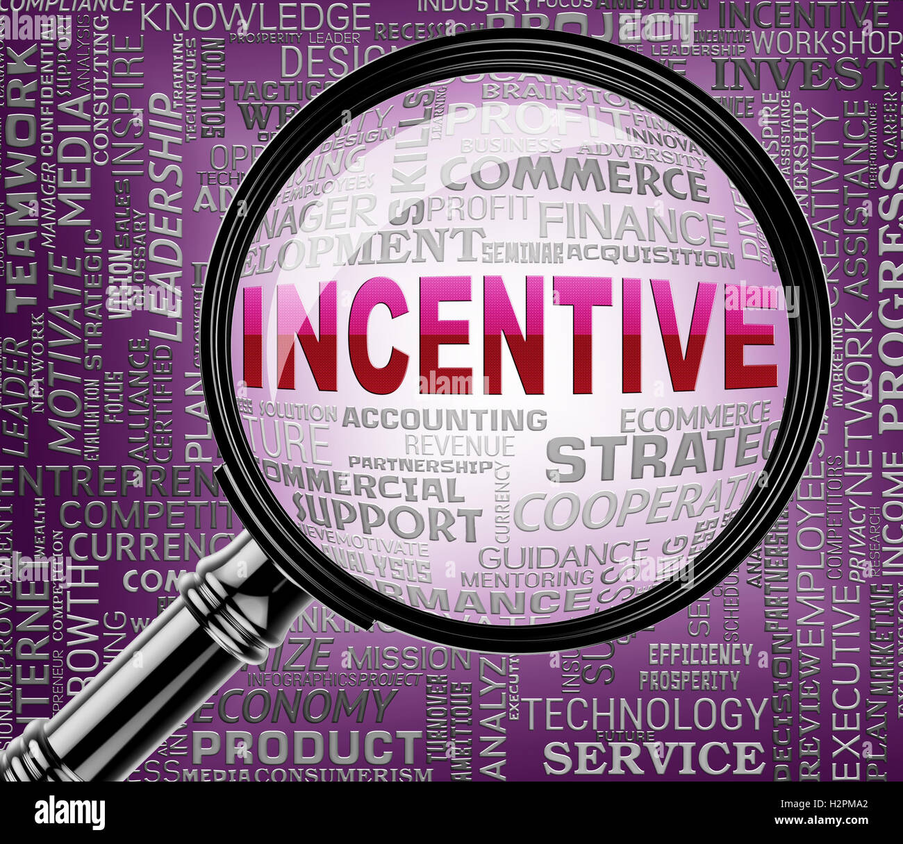 Incentive Word On Magnifier Means Reward Inducement 3d Rendering Stock ... Incentive Word On Magnifier Means Reward Inducement 3d Rendering Stock ...