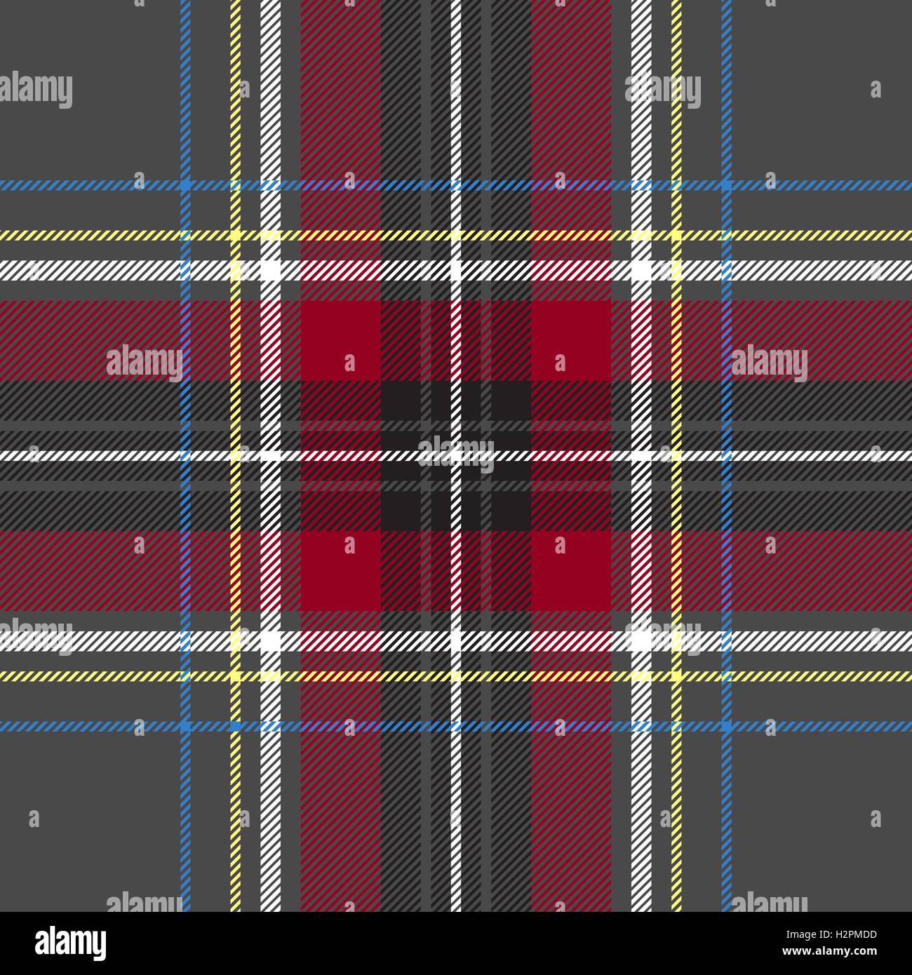 Gray red check plaid texture seamless pattern Stock Vector Image & Art ...