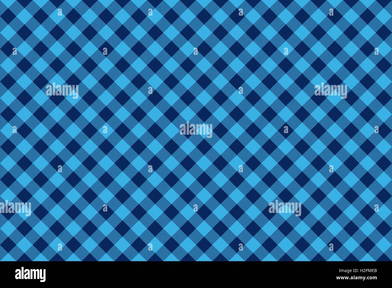 Blue check diagonal seamless background. Vector illustration Stock ...