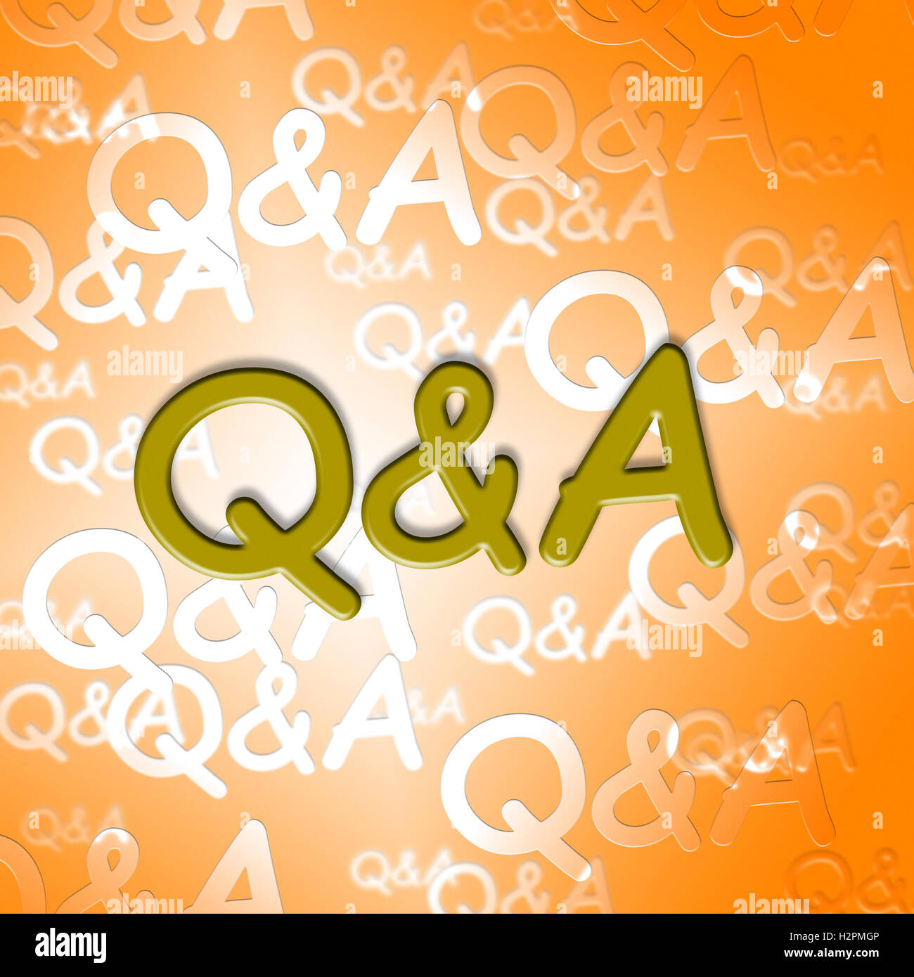 Q&A Words Showing Questions And Answers Inquiry Stock Photo - Alamy