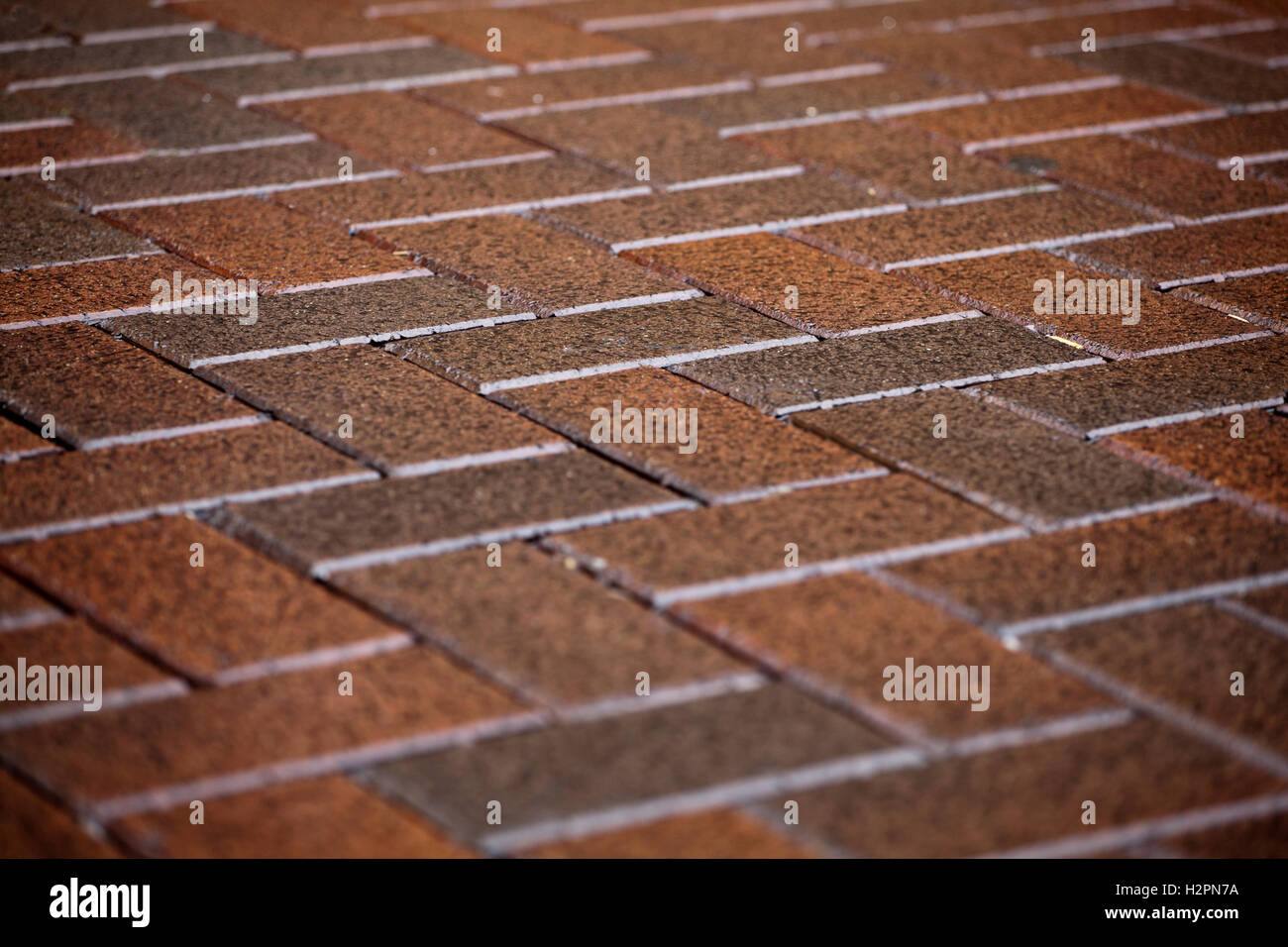 Texture of brick road Stock Photo - Alamy