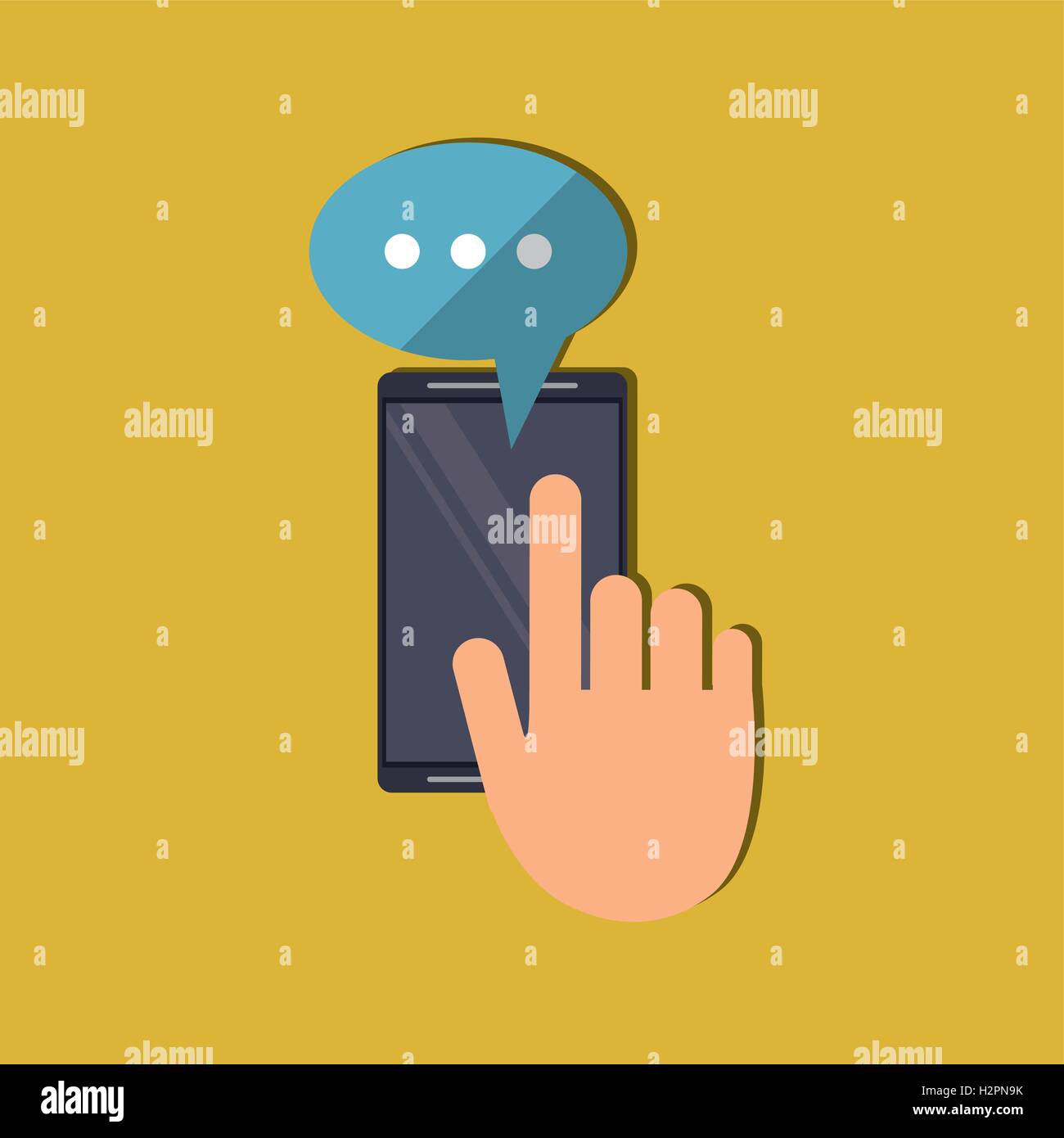 digital social network communication related icons image Stock Vector ...