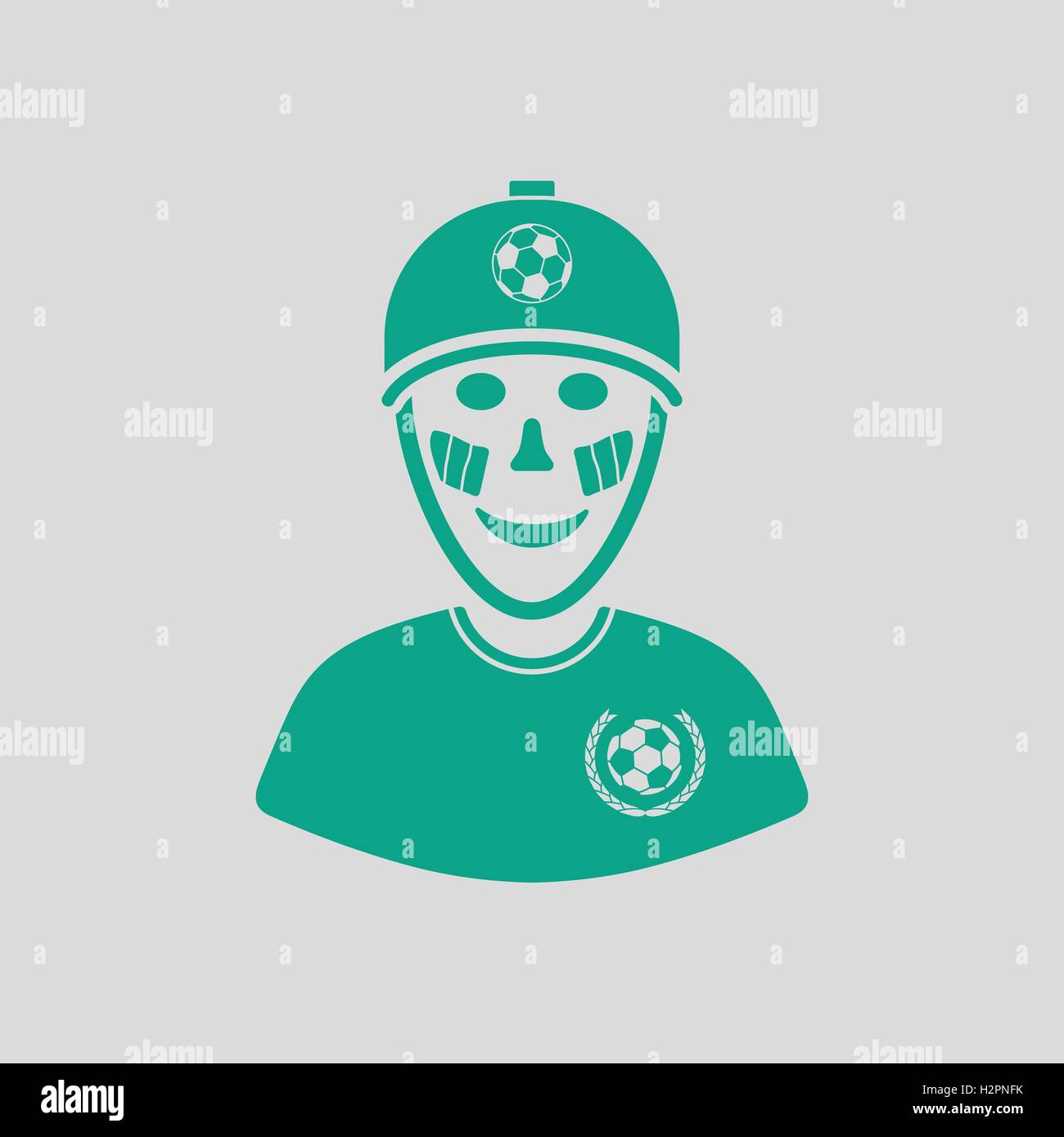 Italy soccer fan flag cartoon hi-res stock photography and images - Alamy