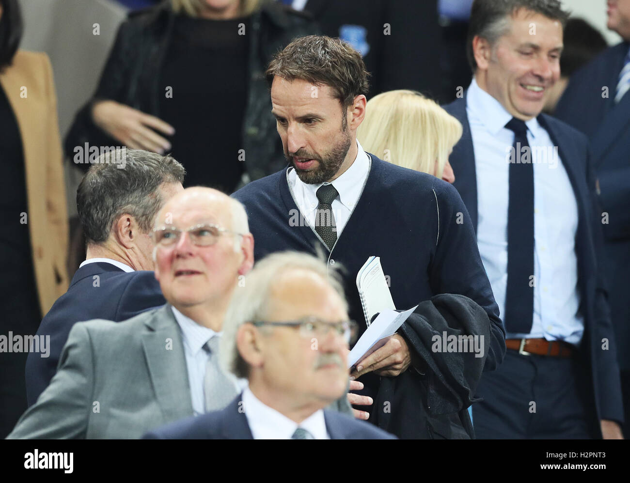 England caretaker manager Gareth Southgate in the stands before the ...