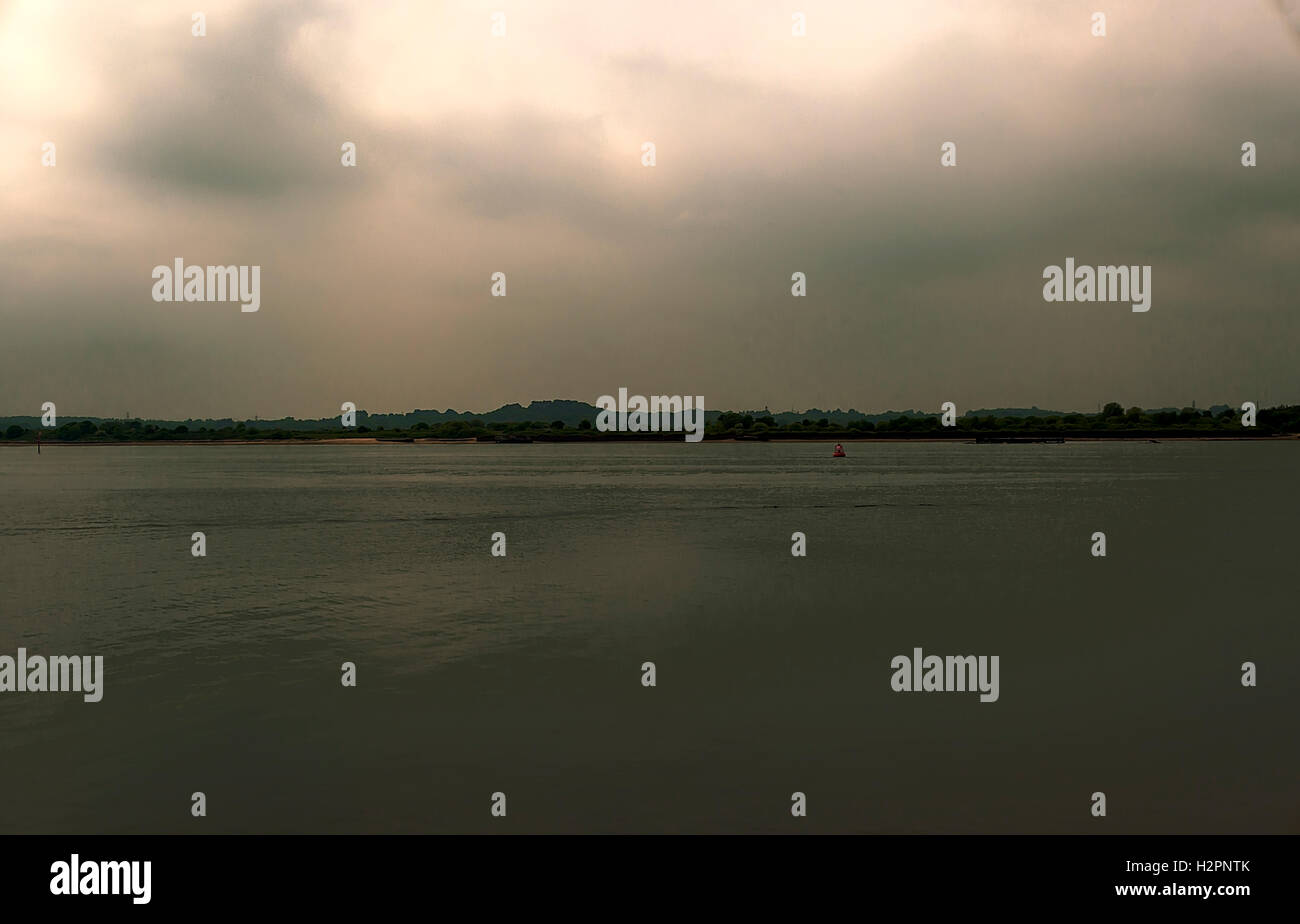 Sea - cloudy day Stock Photo - Alamy