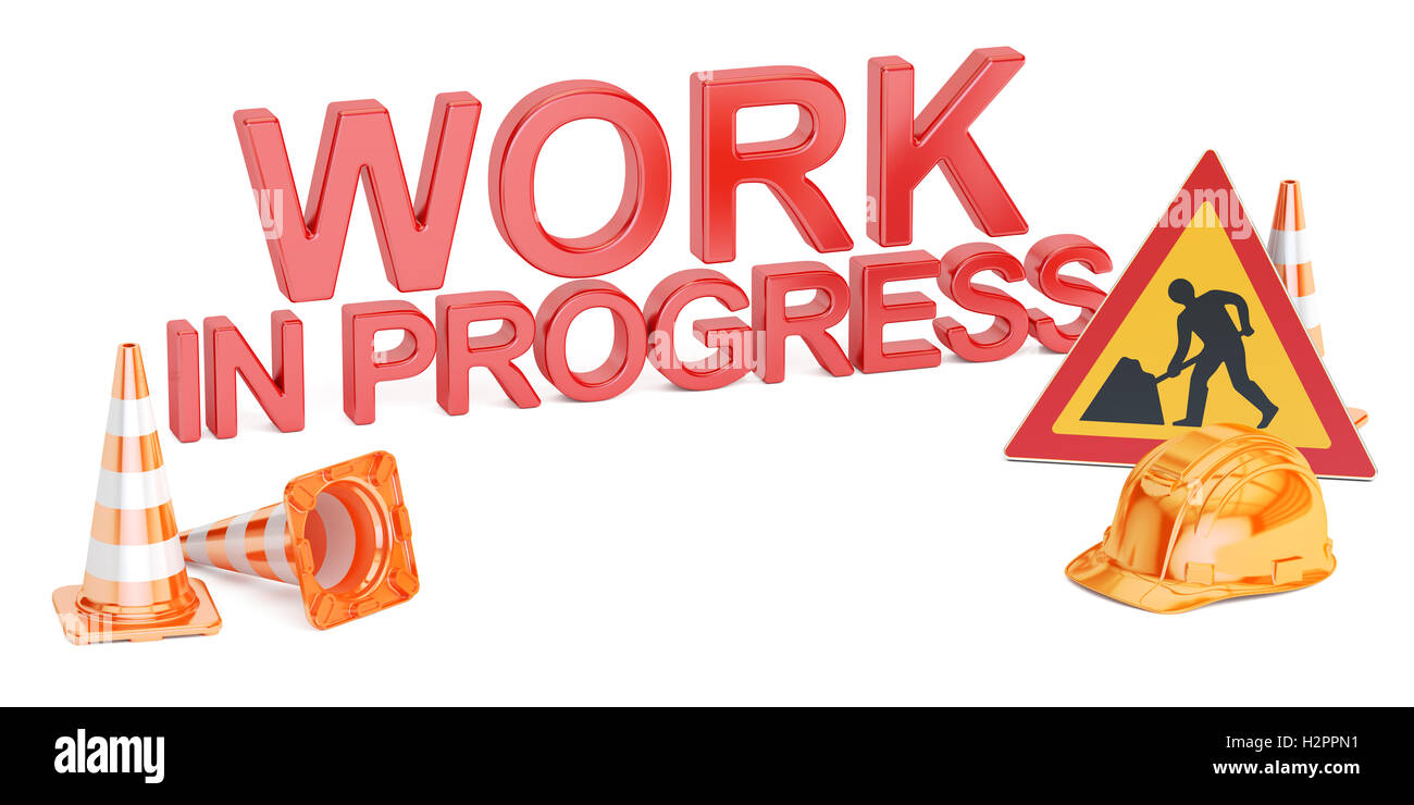 Work in progress Cut Out Stock Images & Pictures - Alamy