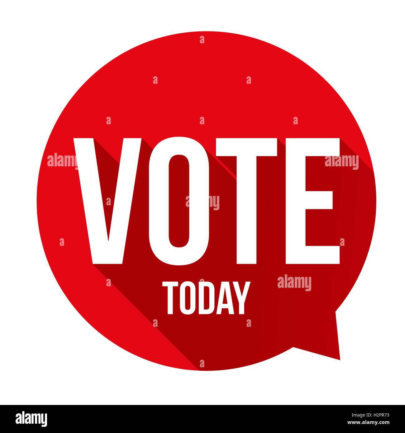 Vote Today sign speech bubble Stock Vector Image & Art - Alamy
