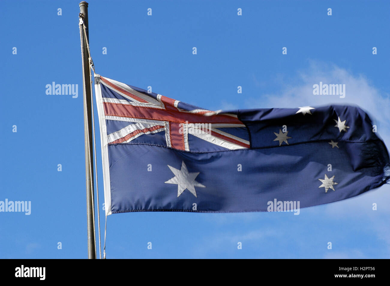 Australian flag wave hi-res stock photography and images - Alamy