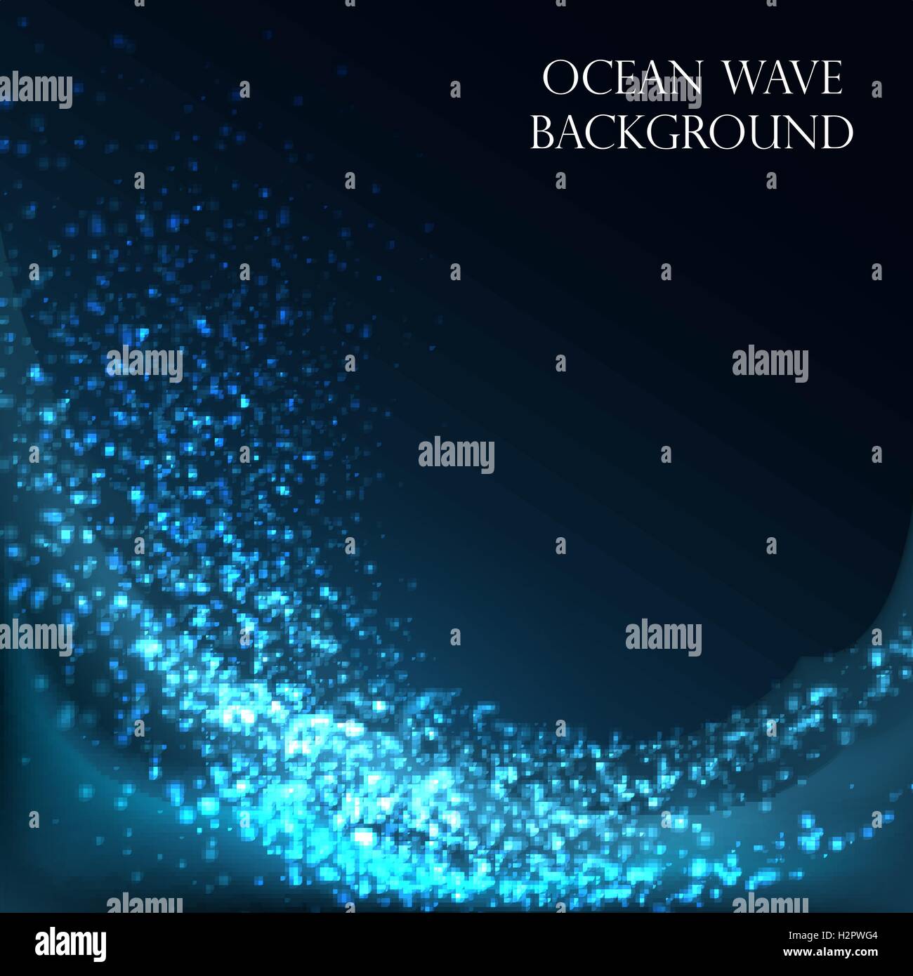 Blue Abstract Wave Ocean Stock Vector Images Alamy