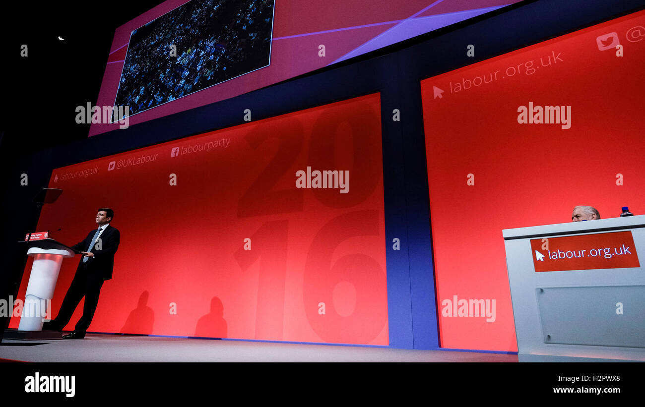 Labour party conference on 28 09 2016 hi-res stock photography and ...