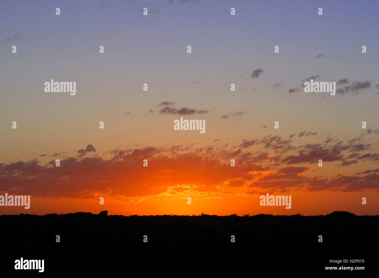 sunset on the Australian coast Stock Photo - Alamy