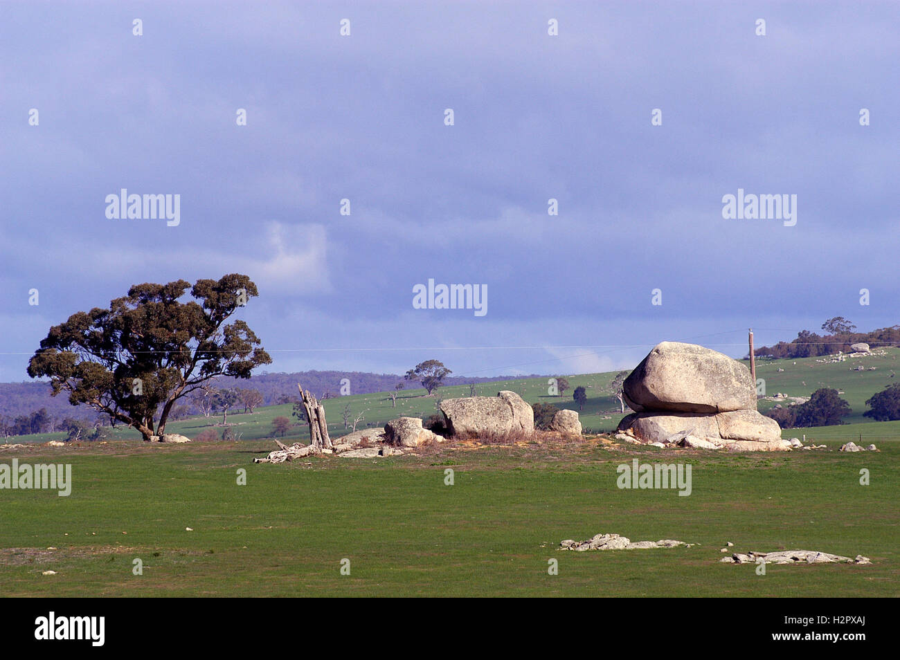 Country of the granite in Australia in Victoria Stock Photo - Alamy