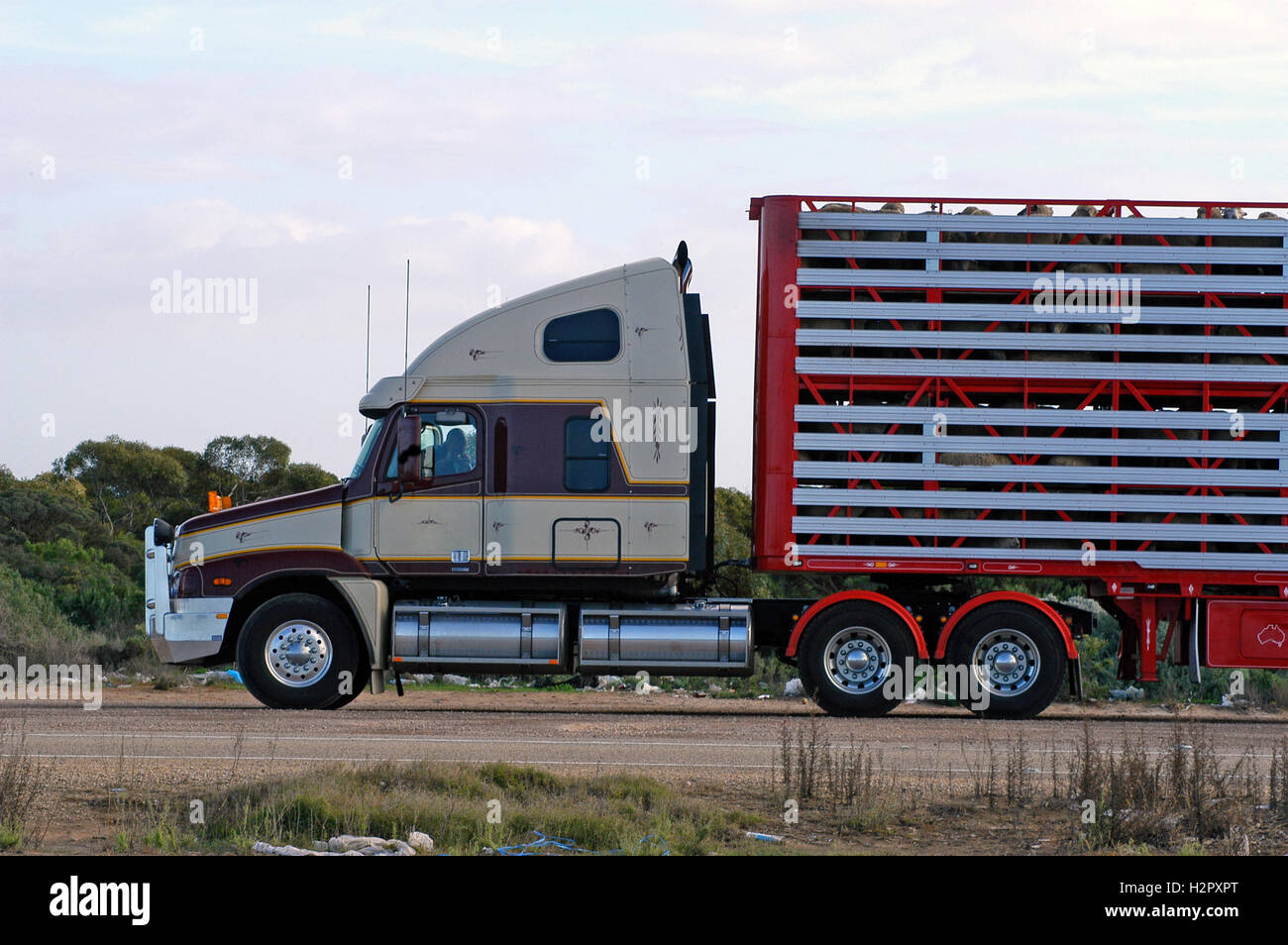 road transport in Australia Stock Photo - Alamy
