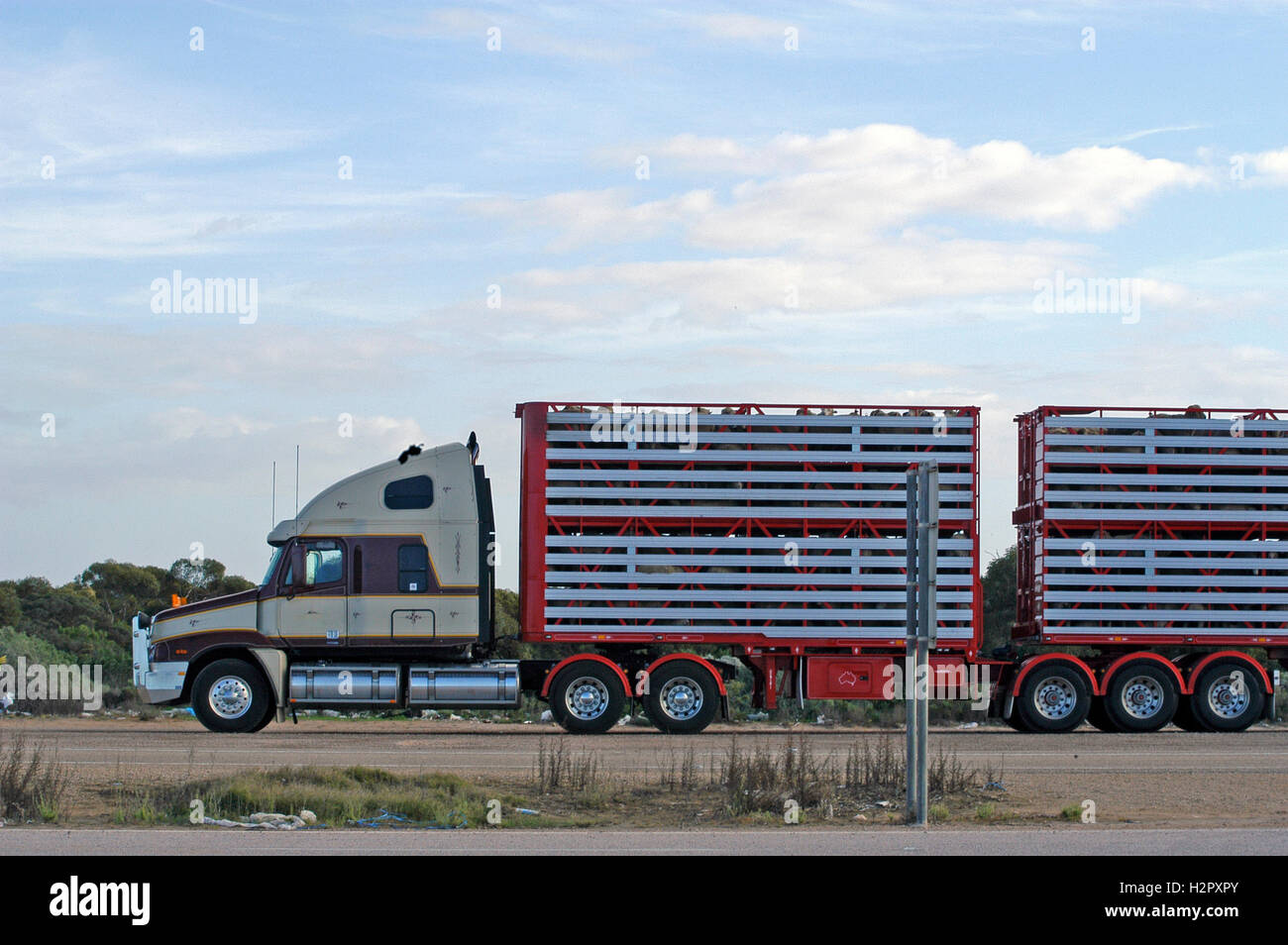 road transport in Australia Stock Photo - Alamy
