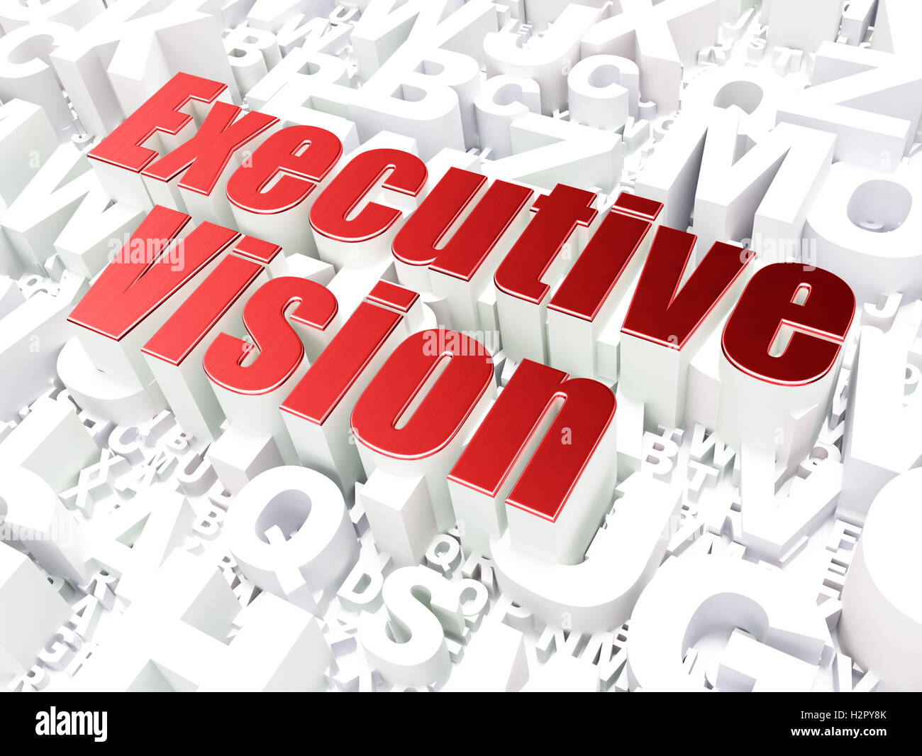 Business concept: Executive Vision on alphabet background Stock Photo ...