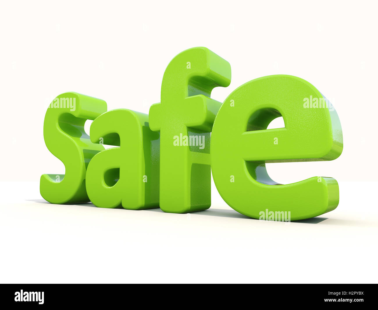3d word safe Stock Photo - Alamy