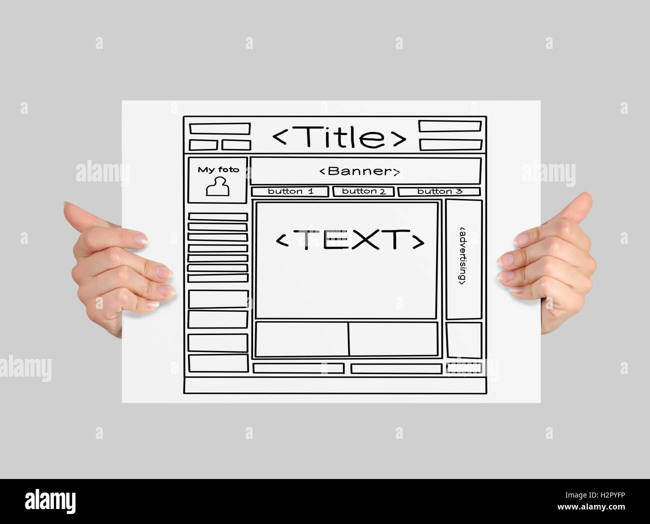 template web site Stock Photo - Alamy