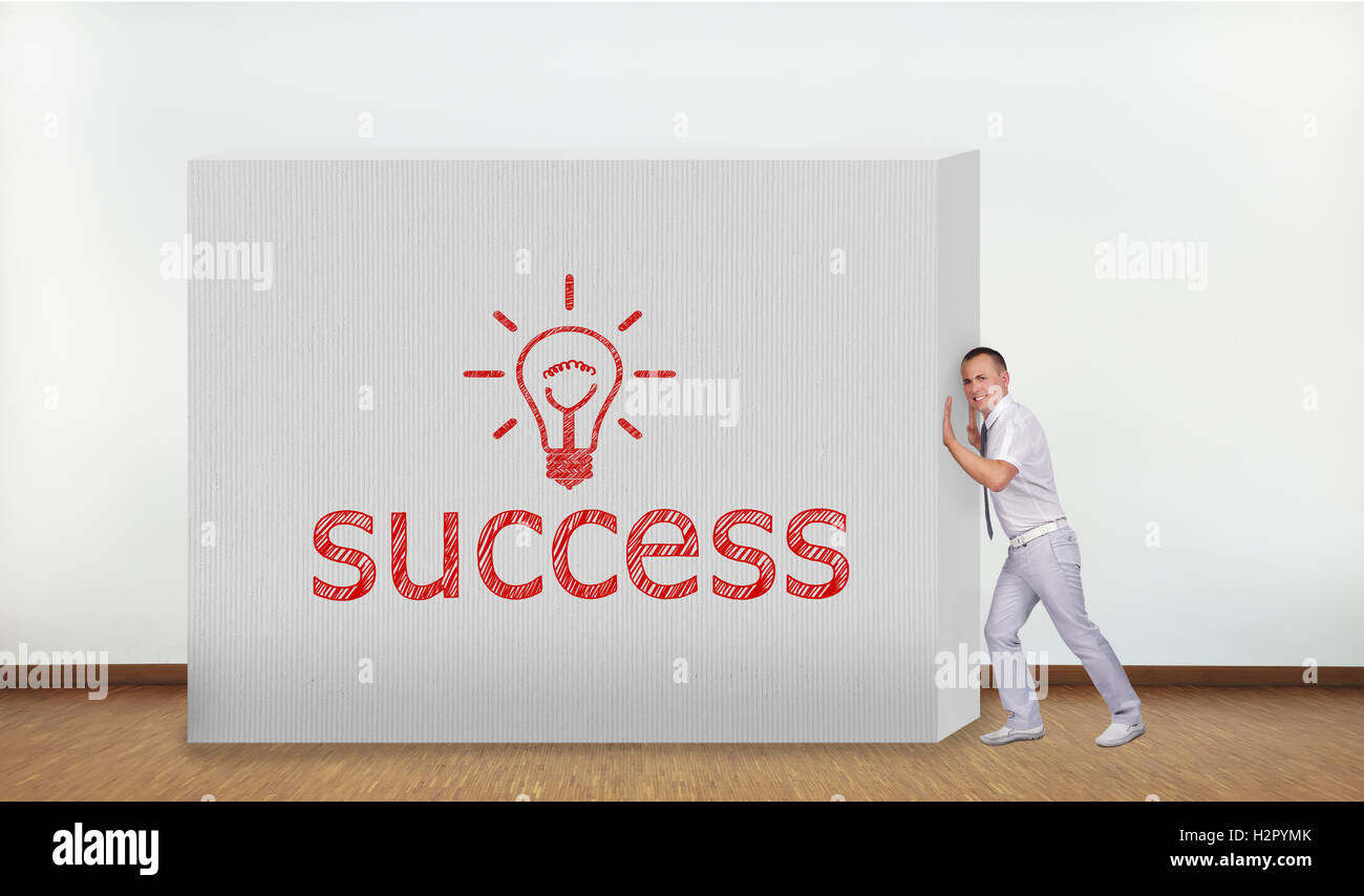 businessman pushing wall Stock Photo - Alamy businessman pushing wall Stock Photo - Alamy