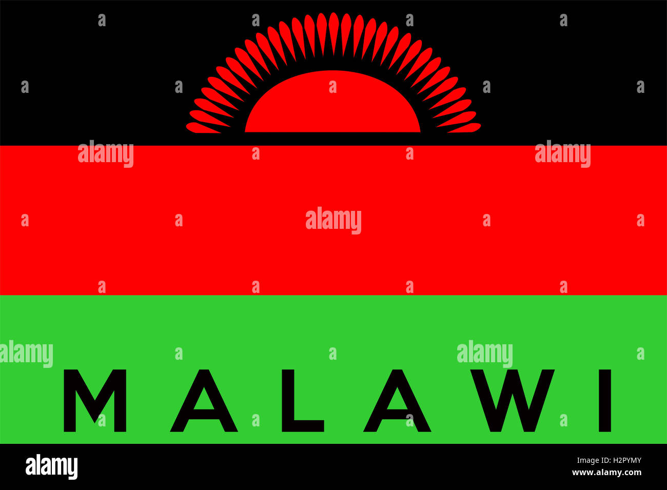 flag of Malawi Stock Photo - Alamy