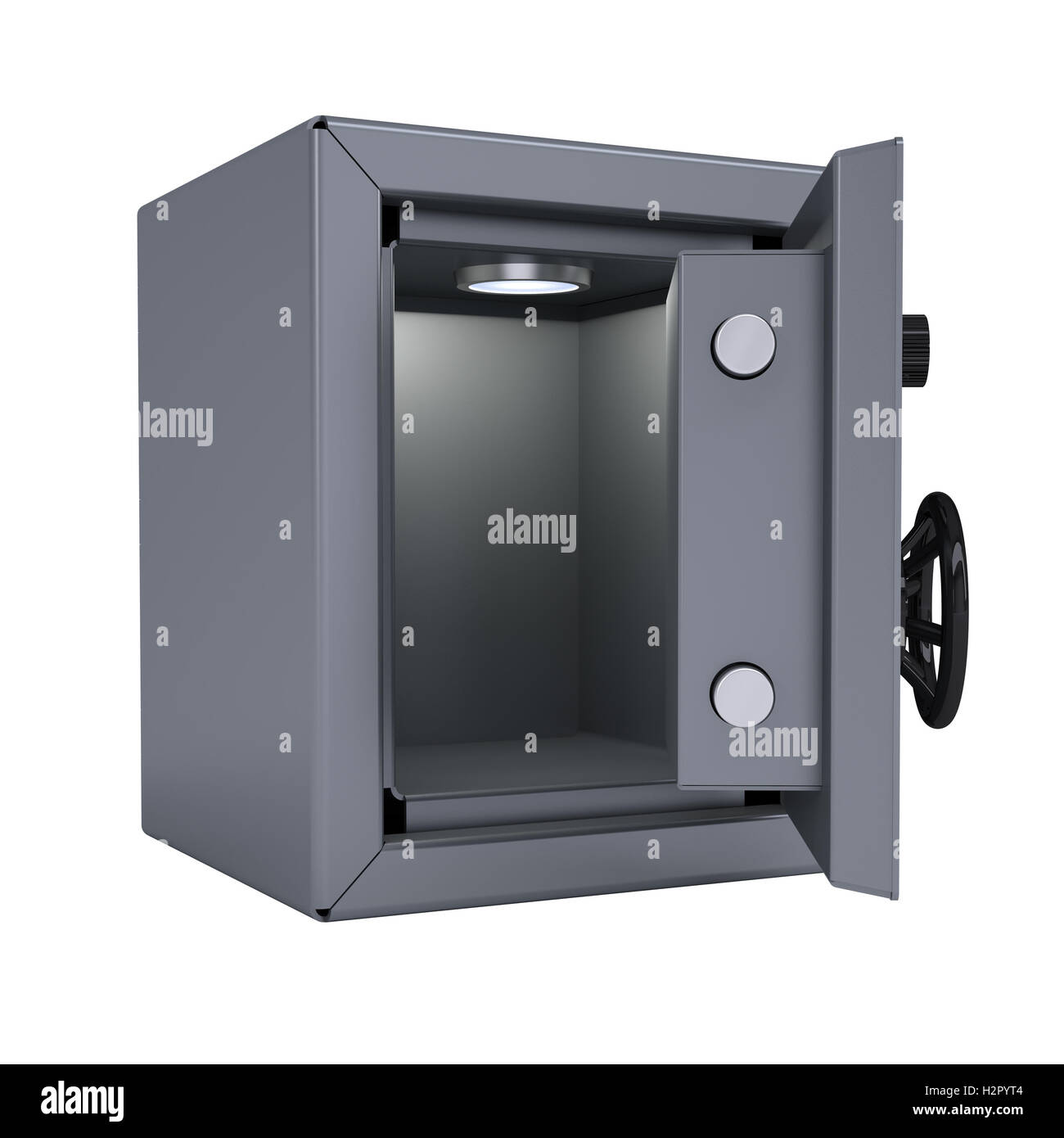 Opened metal safe Stock Photo - Alamy