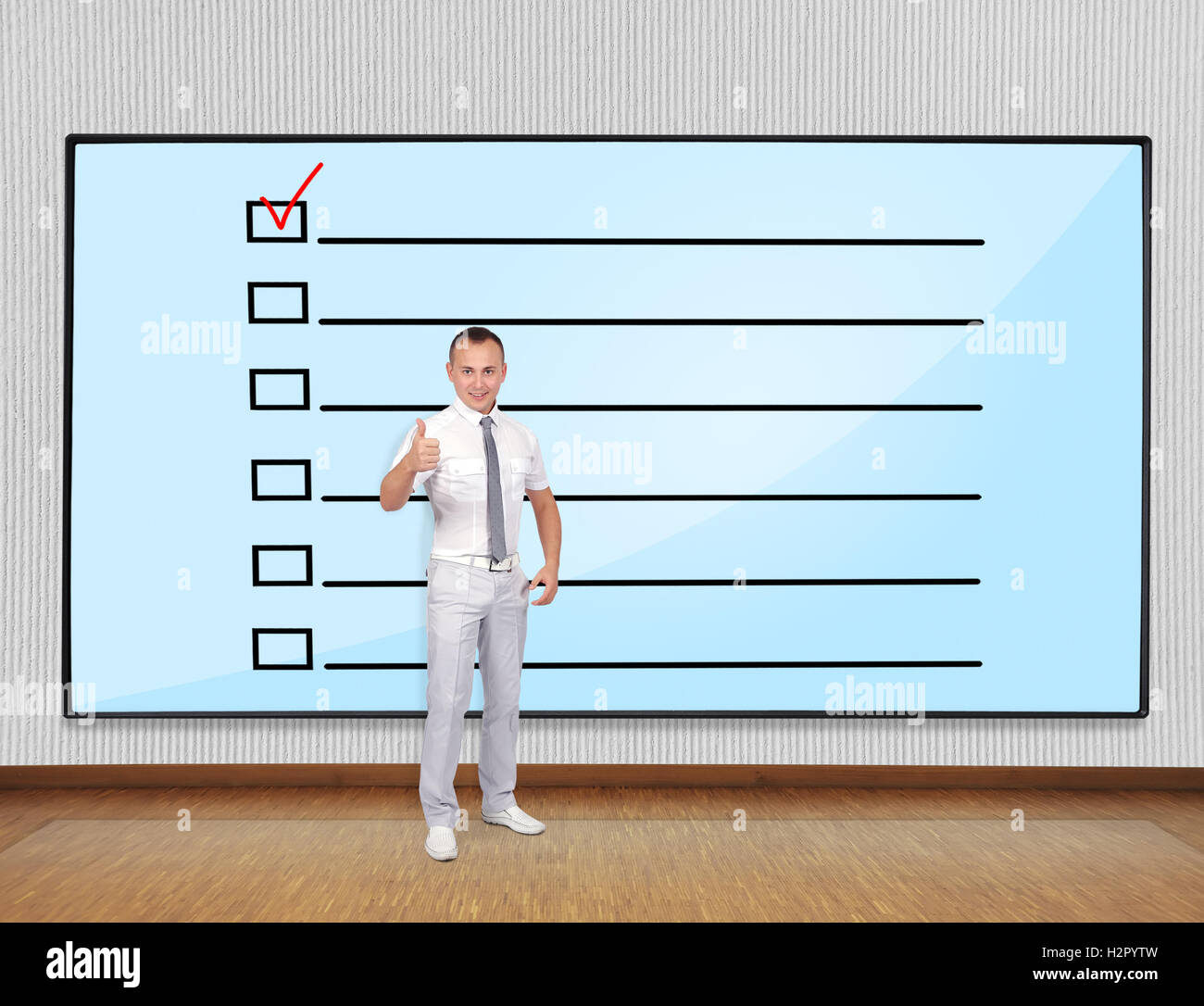 plasma with check box Stock Photo - Alamy